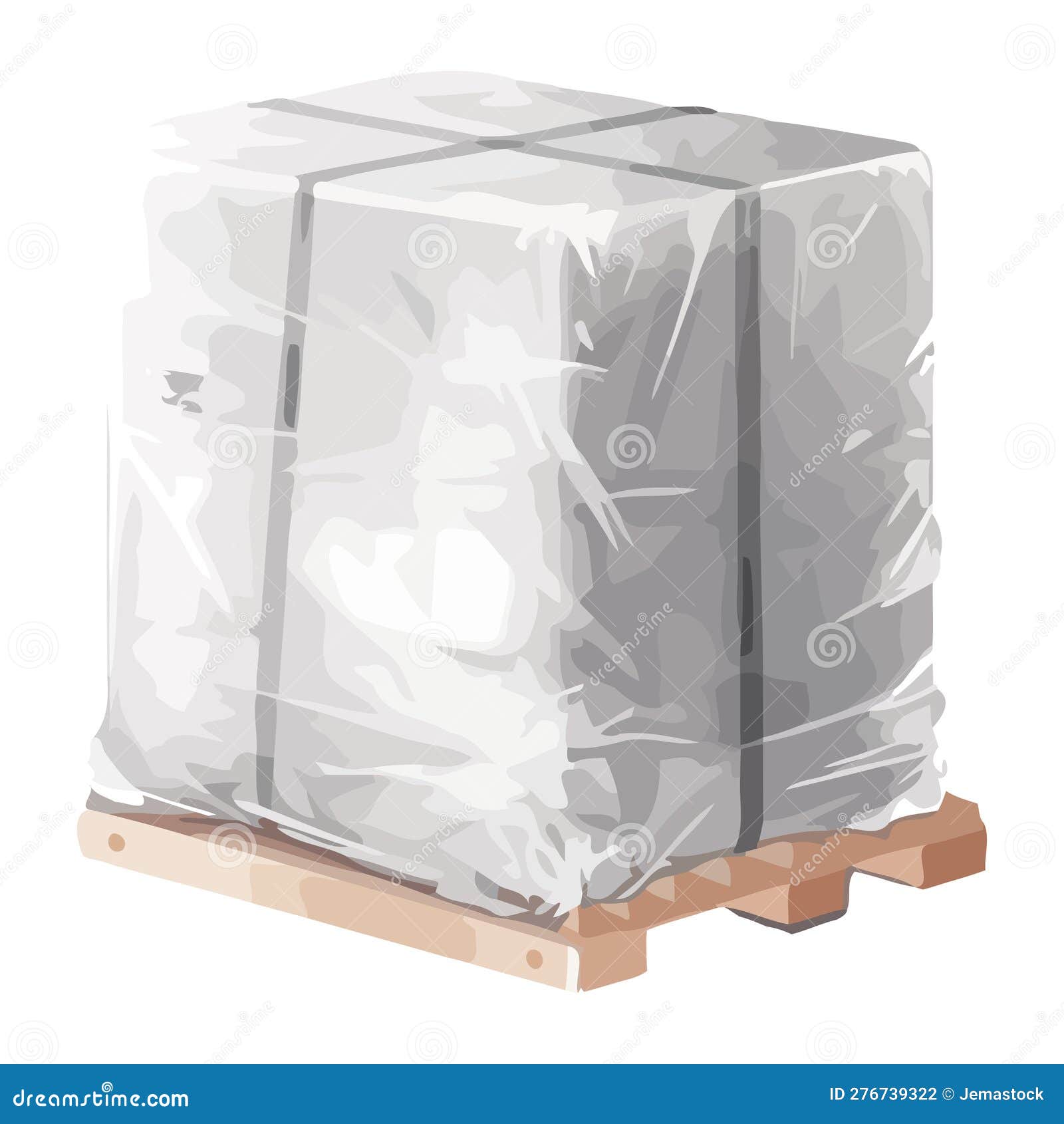 Madera De Estiba Con Embalaje Ilustración del Vector - Ilustración de ...