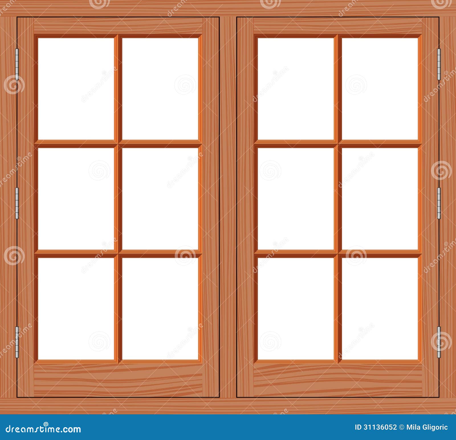 Madera de la ventana ilustración del vector. Ilustración de ventana ...