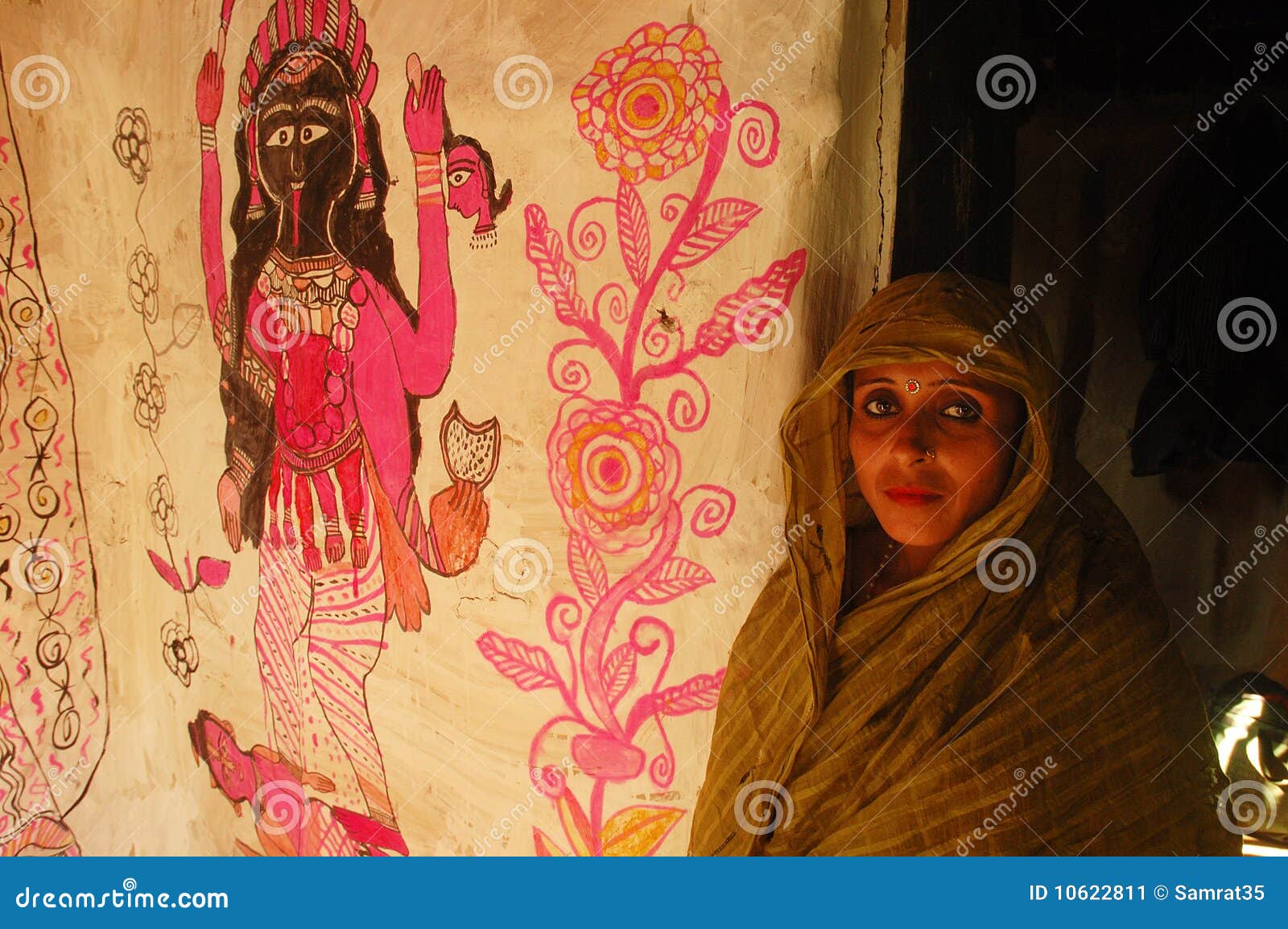 Madhubani Painting In Bihar-India Editorial Image | CartoonDealer.com ...