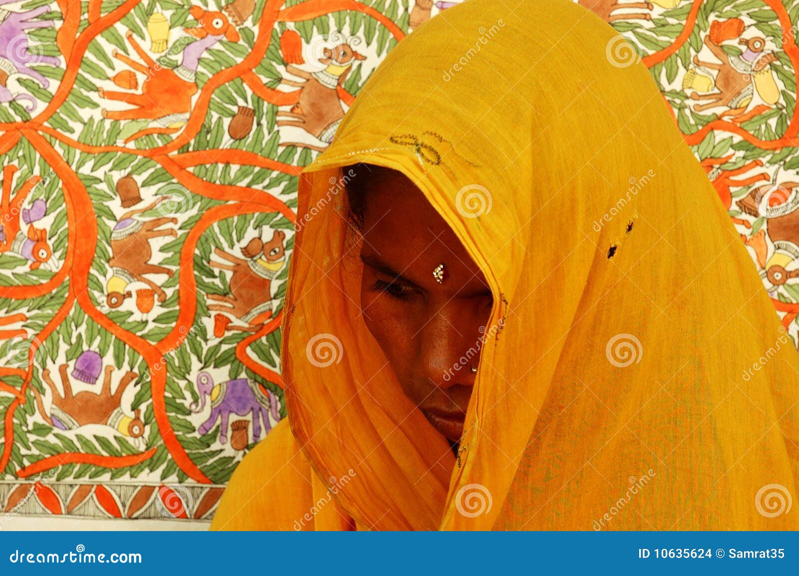 Madhubani Painting in Bihar-India Editorial Stock Image - Image of ...