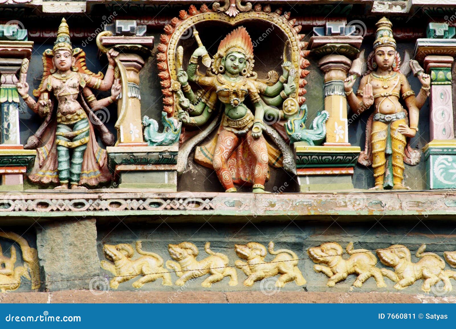 Madhurai Meenakshi Temple stock image. Image of idol, tamilnadi - 7660811