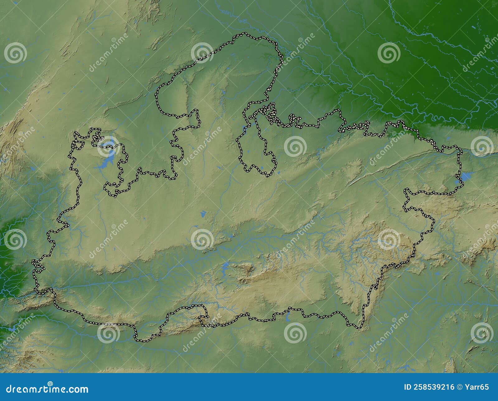 Madhya Pradesh, India. Physical. No Legend Stock Illustration ...