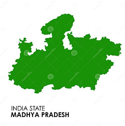 Madhya Pradesh Map of Indian State. Madhya Pradesh Map Vector ...