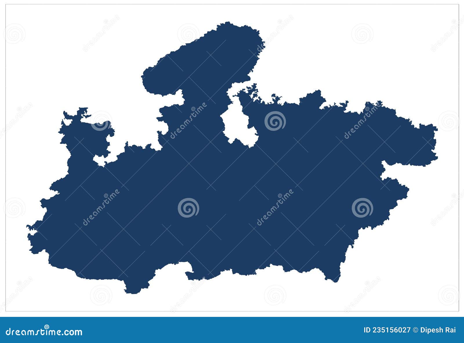 Madhya Pradesh Map. Political And Administrative Map Of Madhya Pradesh ...