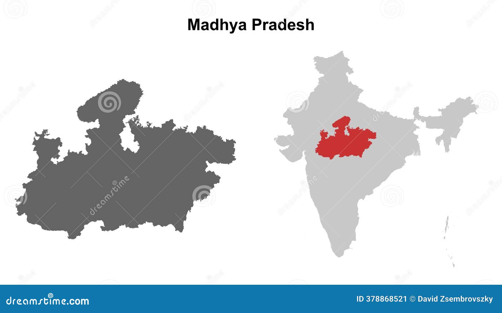 Madhya Pradesh Map. Political And Administrative Map Of Madhya Pradesh ...