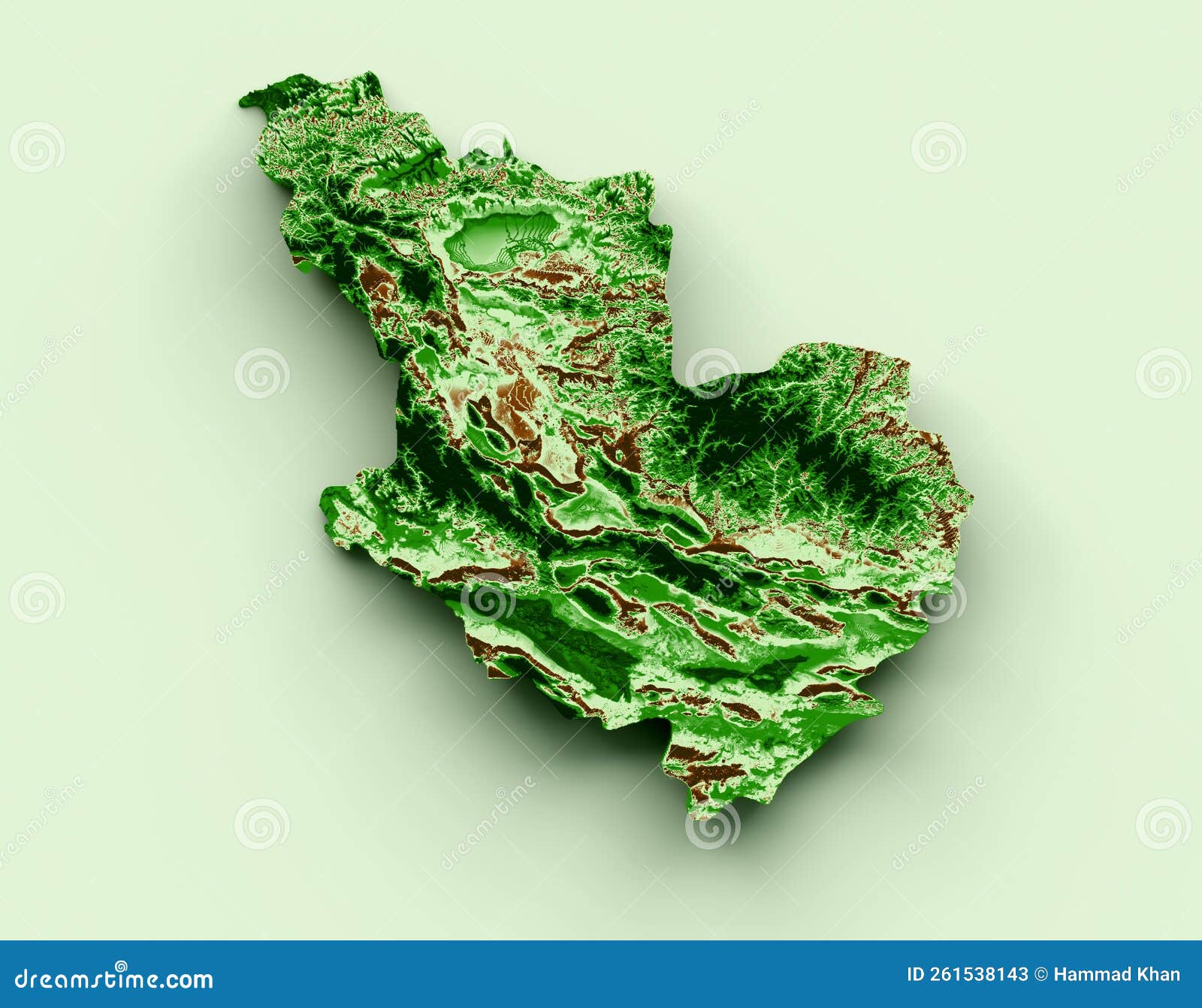 Madinah Topographic Map 3d Realistic Map Color 3d Illustration Stock ...