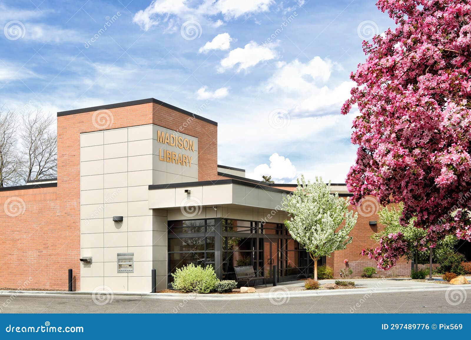 Madison County Library Rexburg, Idaho Stock Photo - Image of background ...