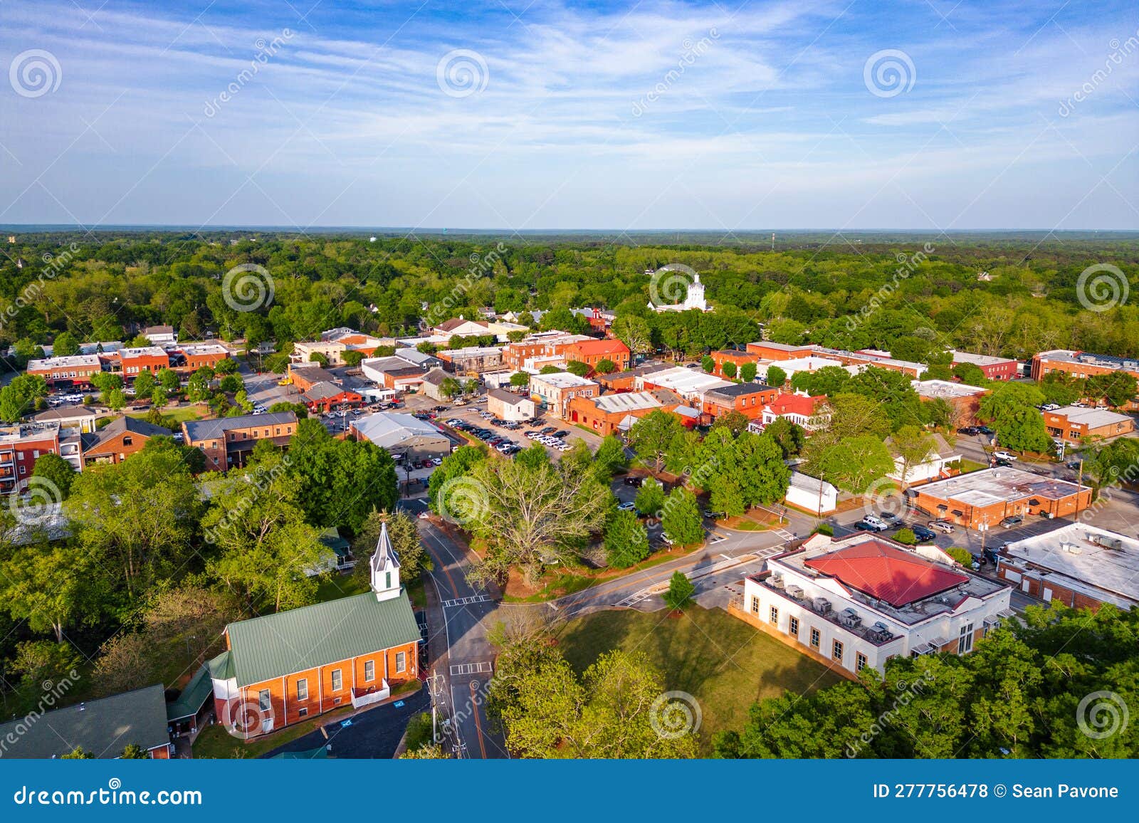 Madison, Georgia, USA Historic District Stock Photo - Image of summer ...