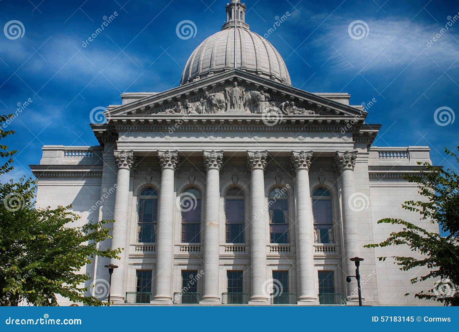 Madison Madison State Capital Building Fotografering för Bildbyråer ...