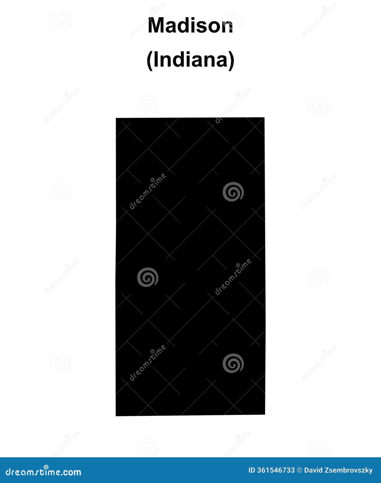 Madison Outline Map Cartoon Vector | CartoonDealer.com #323993501