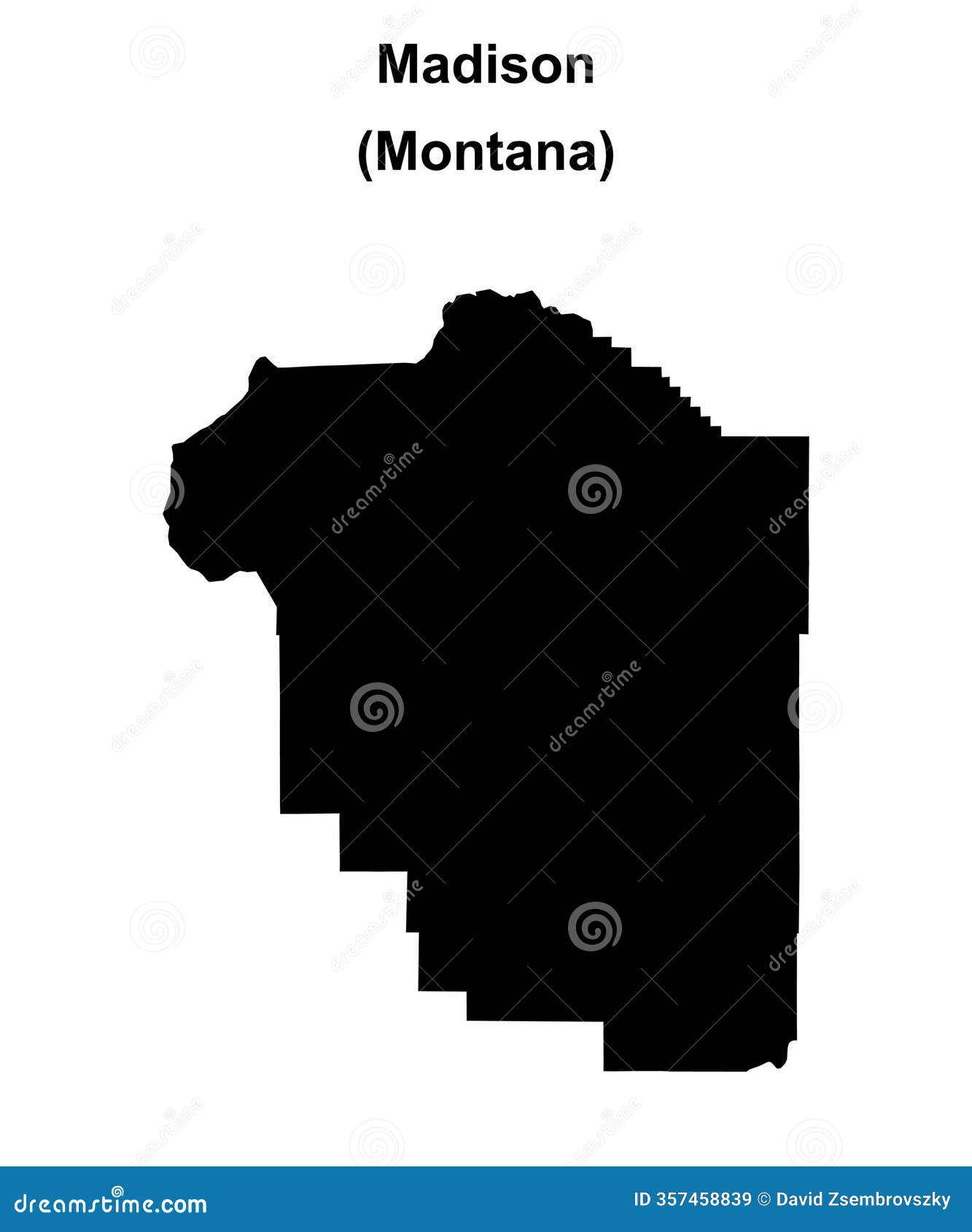 Madison Outline Map Vector Illustration | CartoonDealer.com #324137468