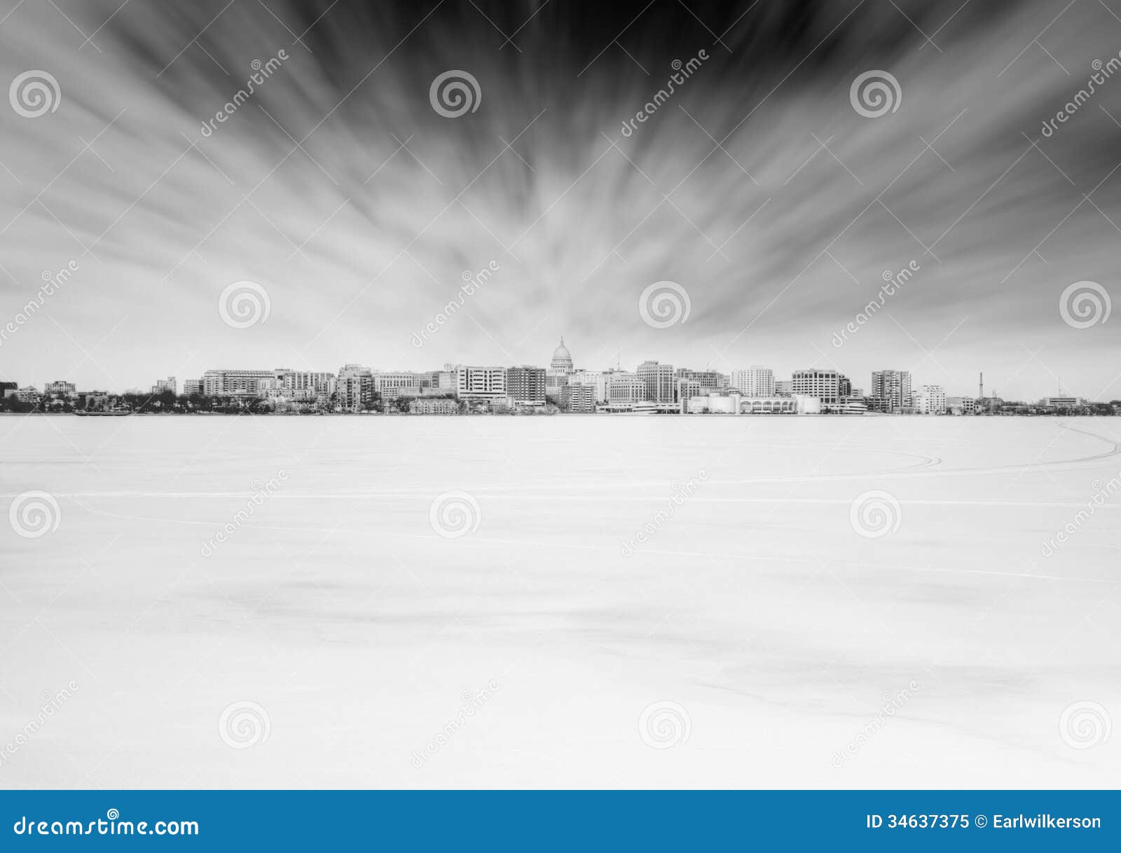 Madison Winter stock image. Image of white, lake, urban - 34637375