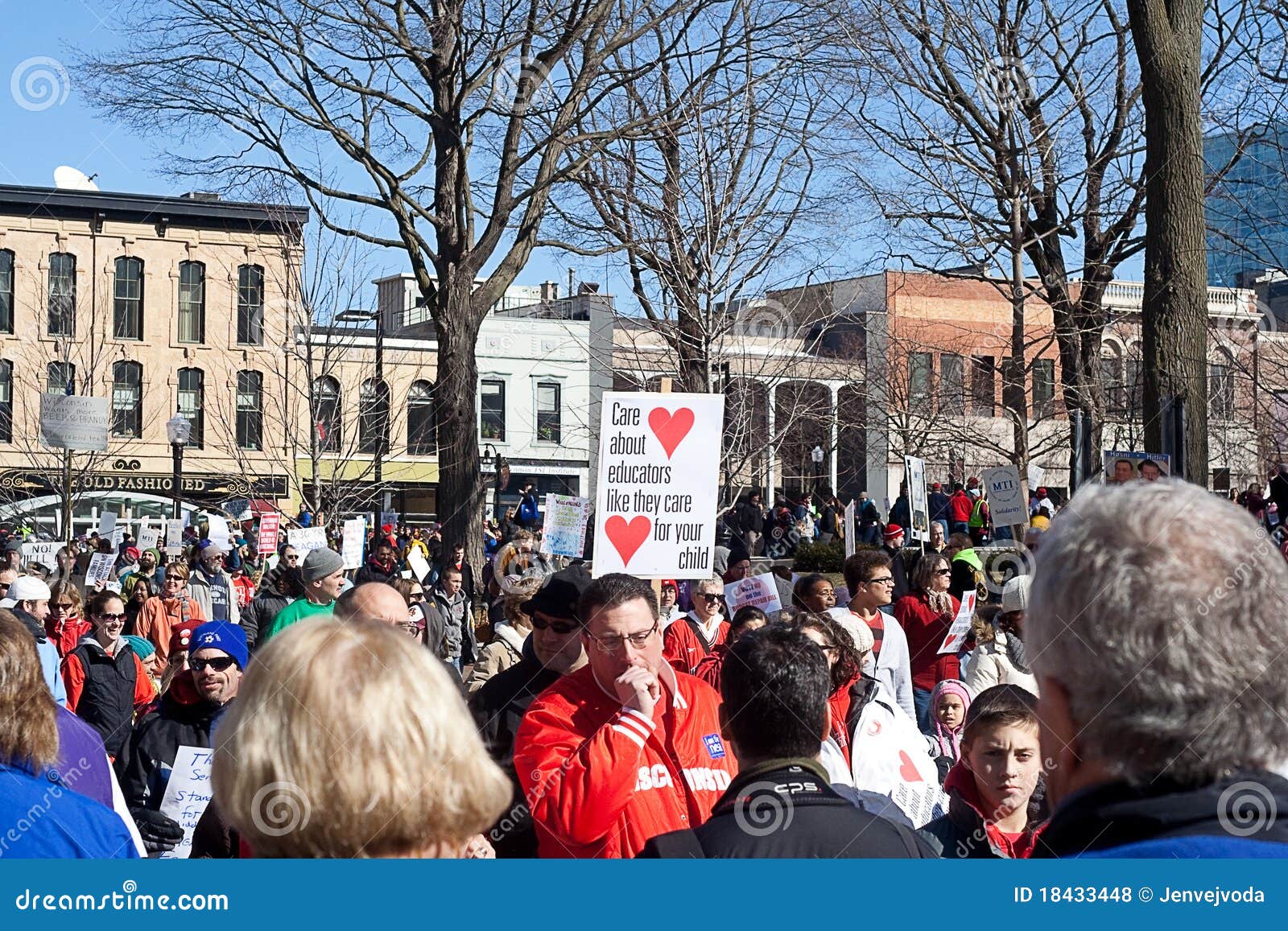 Madison Wisconsin Protests II Editorial Stock Photo - Image of protest ...