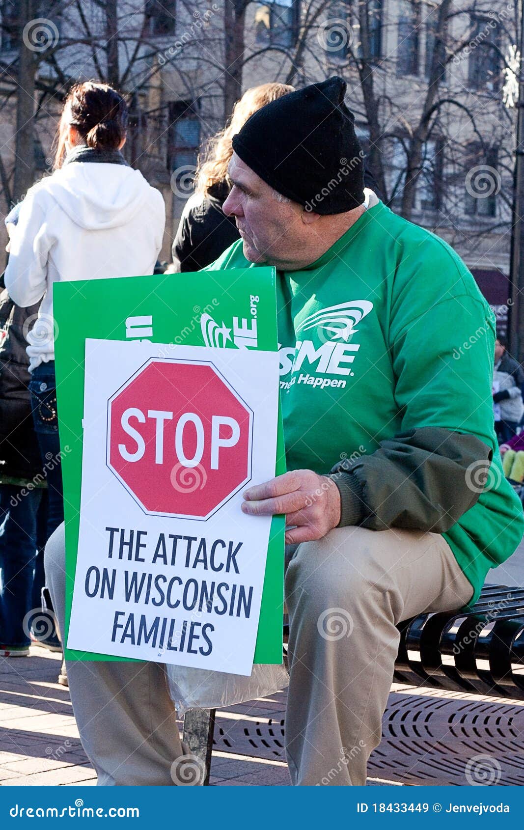 Madison Wisconsin Protests III Editorial Stock Image - Image of worker ...
