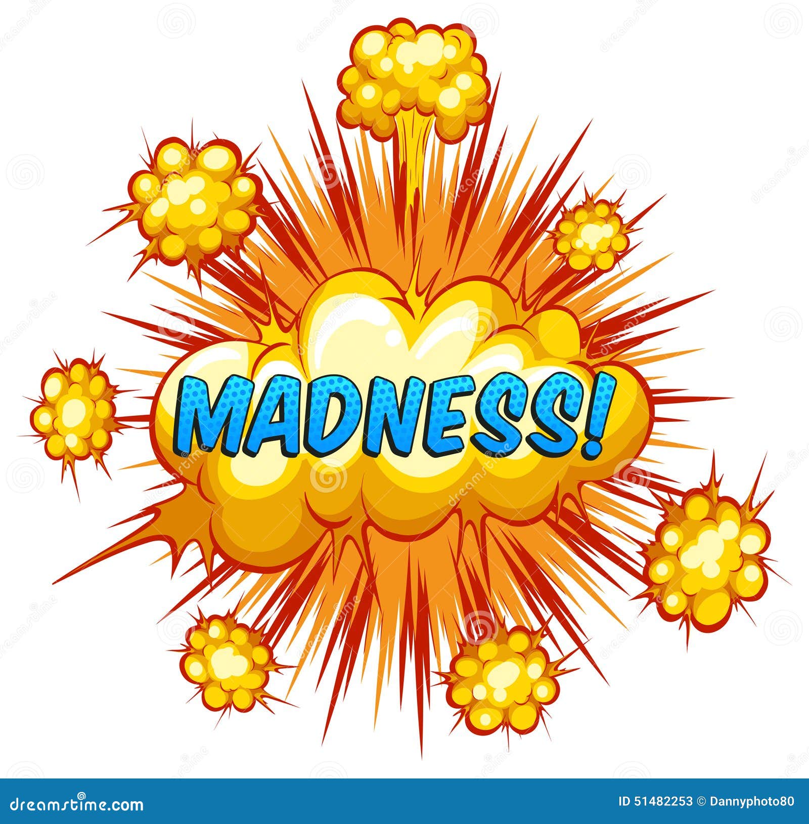Madness stock vector. Illustration of flame, halftone - 51482253