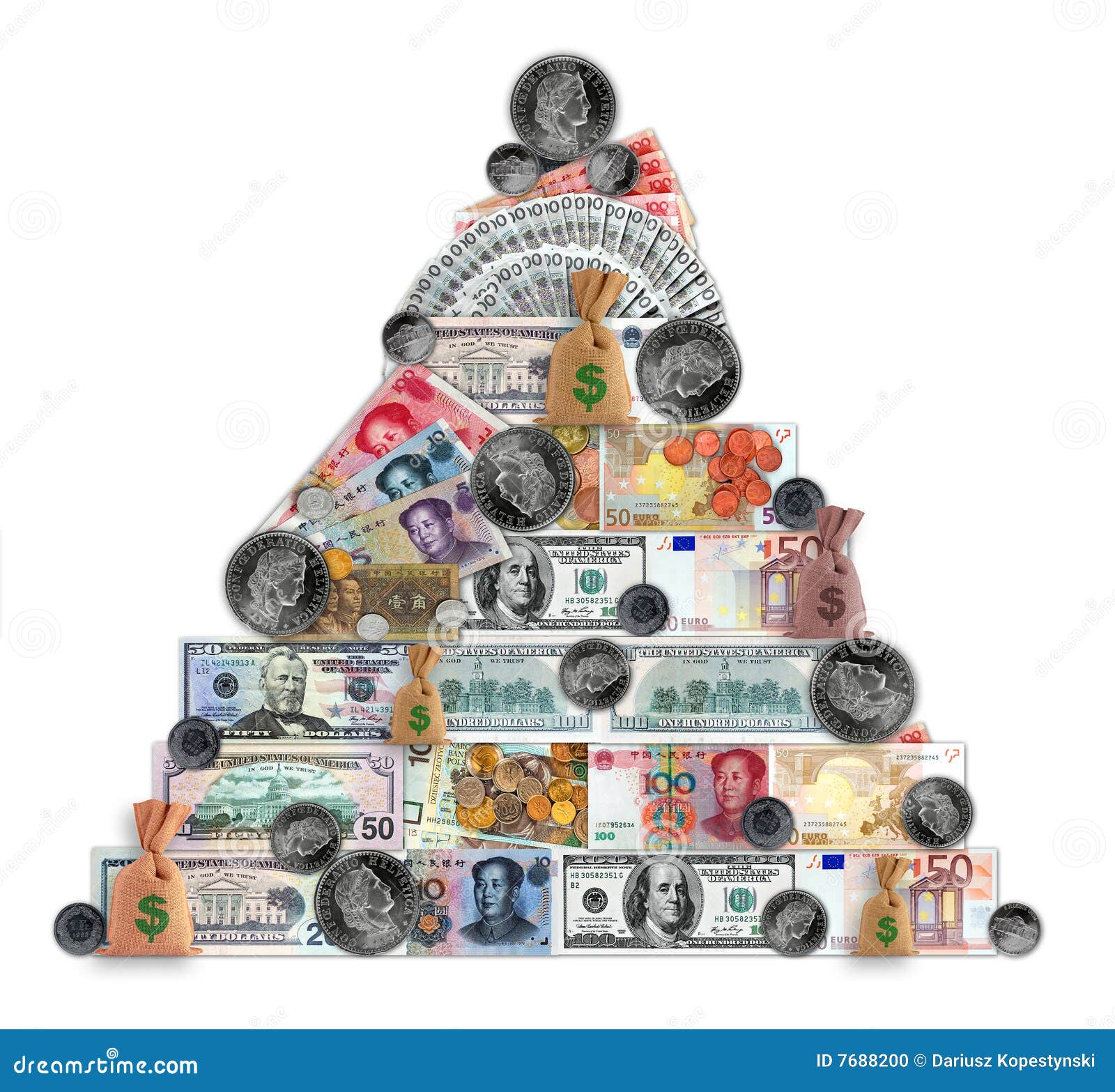 Madoff pyramid stock photo. Image of bank, madoff, dollar - 7688200
