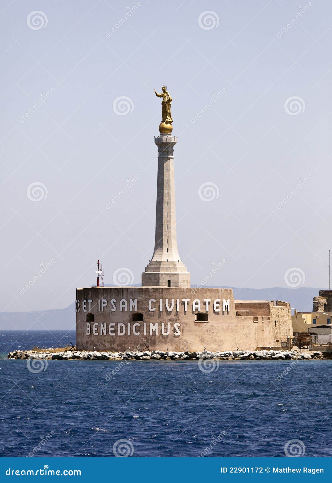 Madonna of Messina stock photo. Image of harbor, della - 22901172