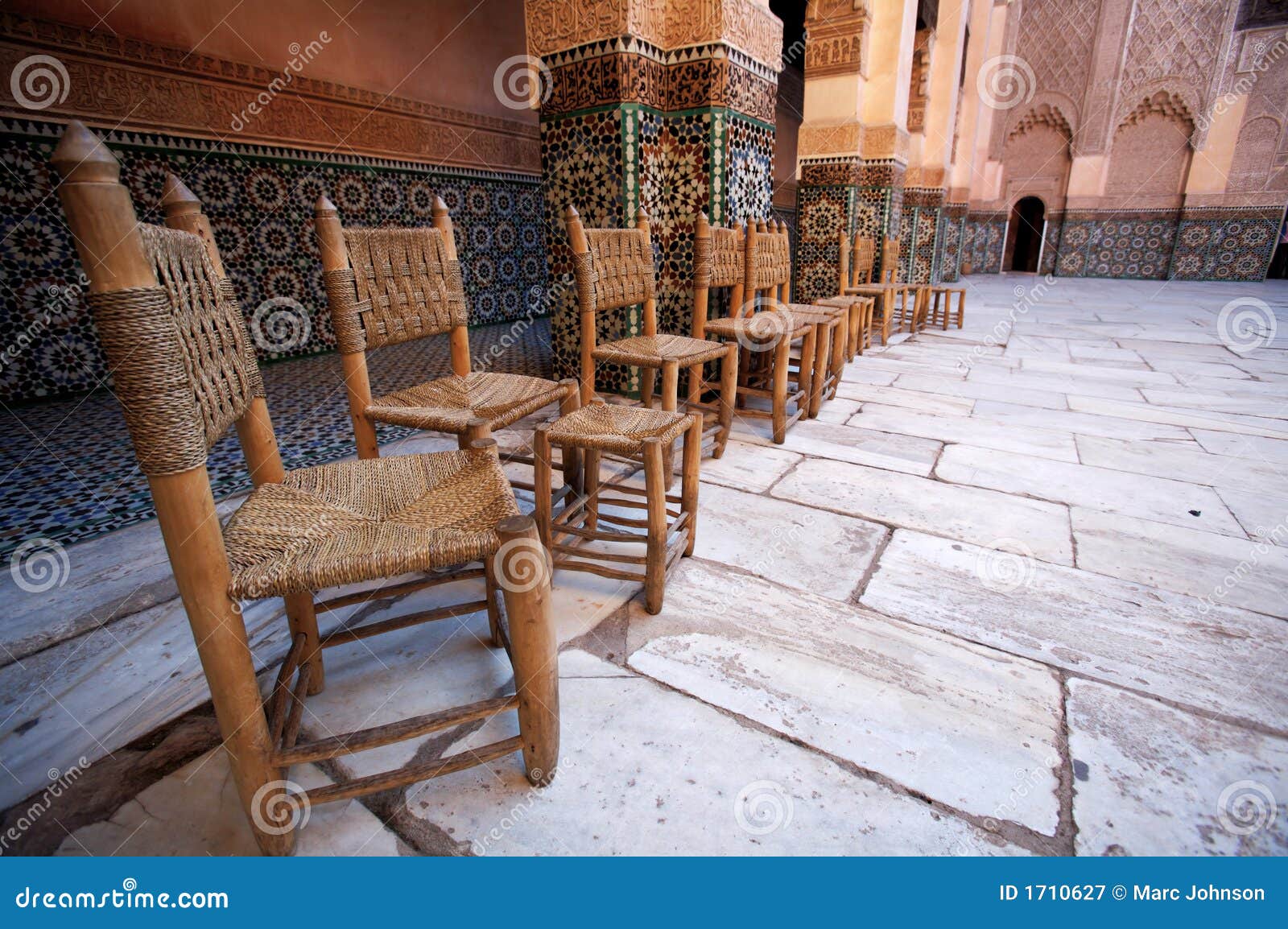 Madrassa Chairs stock image. Image of islamic, islam, madrassa - 1710627