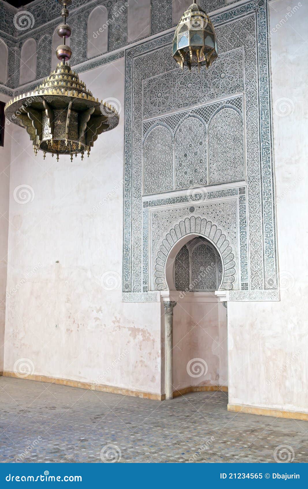 Madrassa Fes stock image. Image of style, inania, courtyard - 21234565