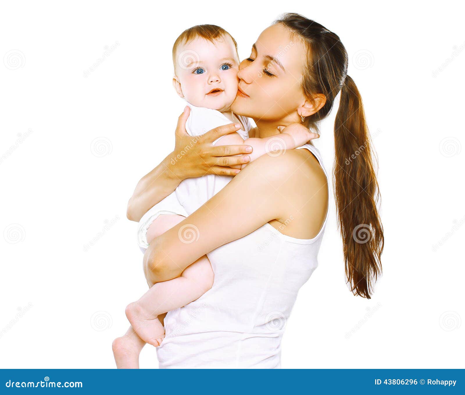 Madre y bebé felices foto de archivo. Imagen de adorable - 43806296