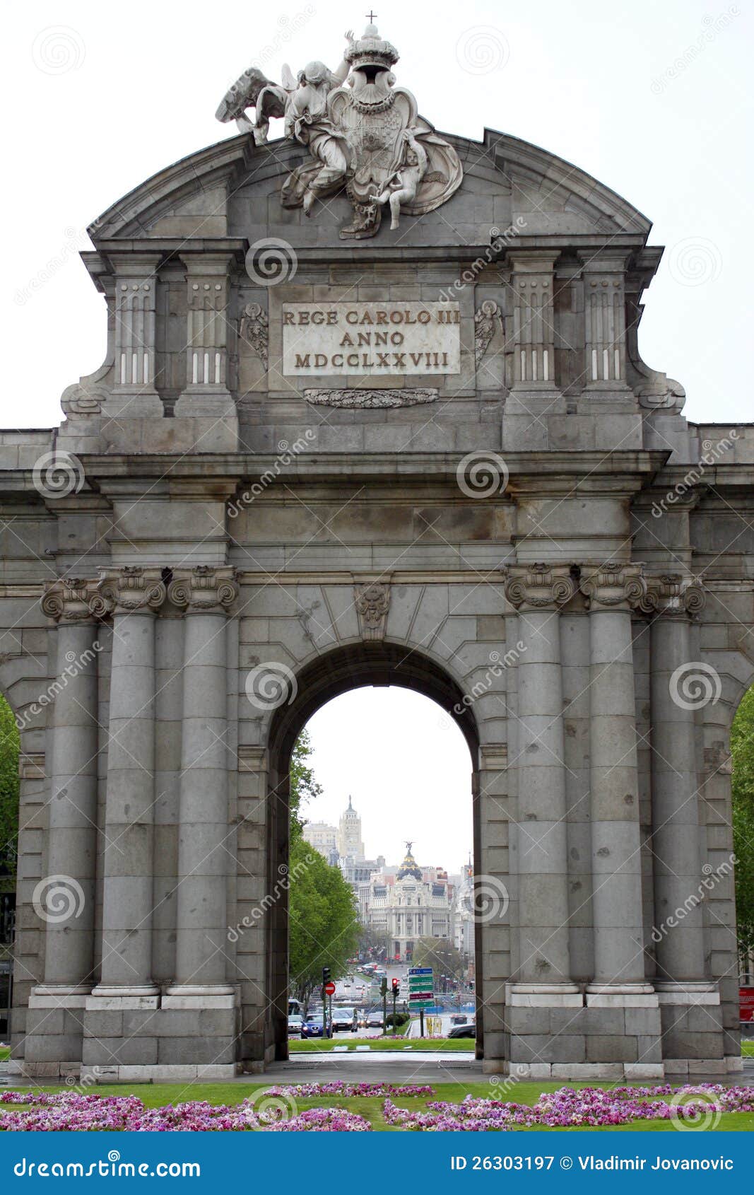 Madrid arch stock image. Image of urban, history, spain - 26303197