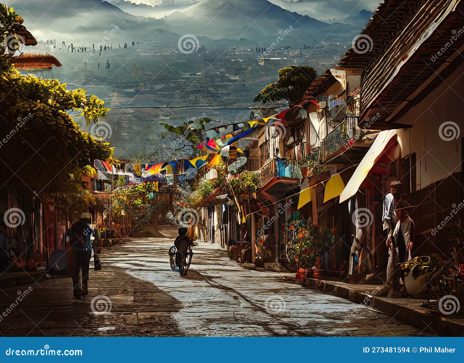 Madrid, Cundinamarca, Colombia. Generative AI. Stock Illustration ...
