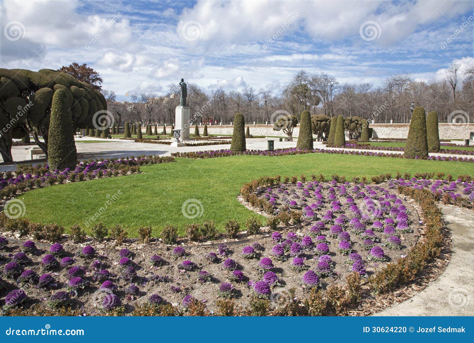 Madrid - Gardens of Retiro Park Stock Photo - Image of weather, park ...