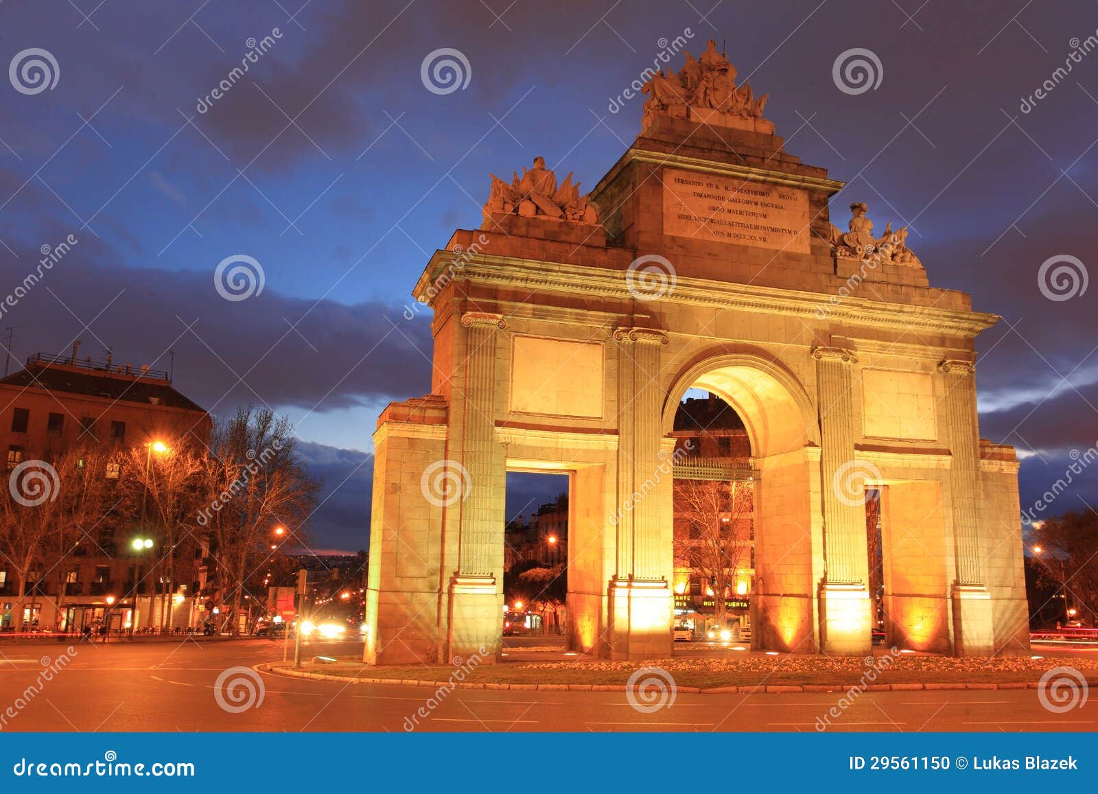 Madrid - Gate of Toledo editorial image. Image of capital - 29561150