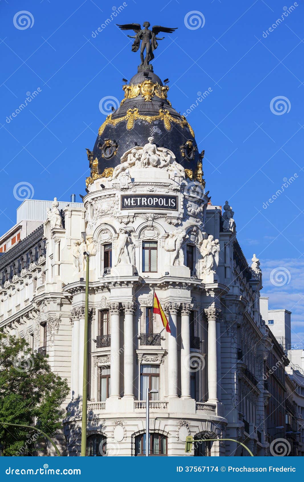 Madrid, Hoofdstad Van Spanje Stock Foto - Image of architectuur, gebouw ...