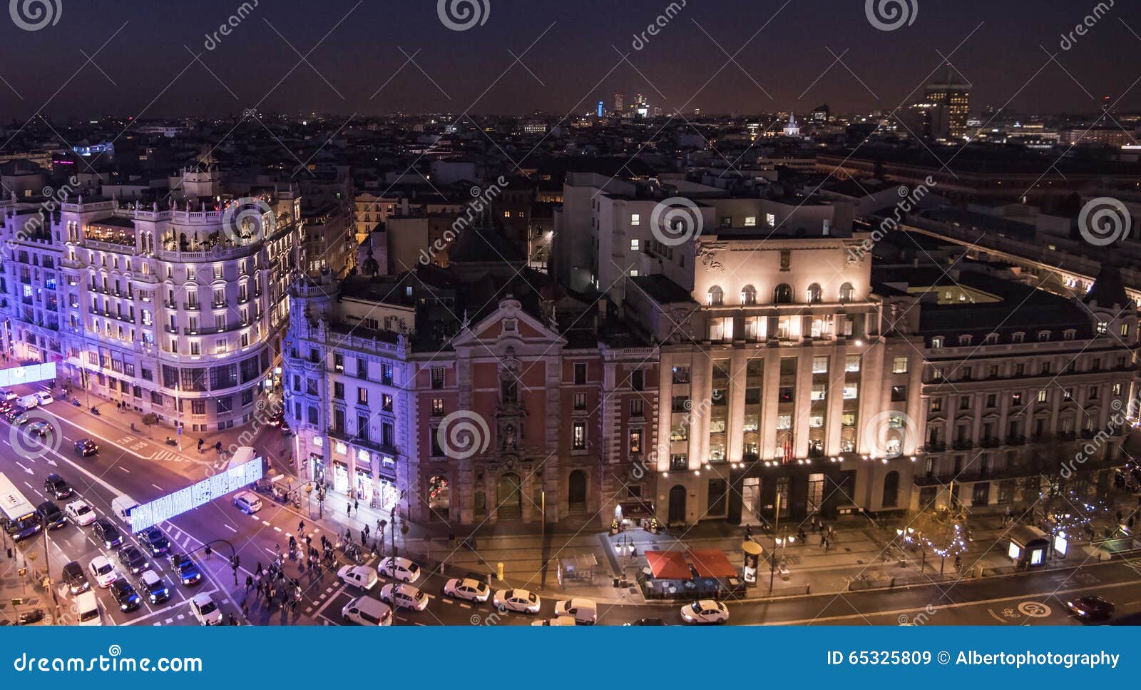 Madrid panoramic view editorial stock image. Image of panorama - 65325809