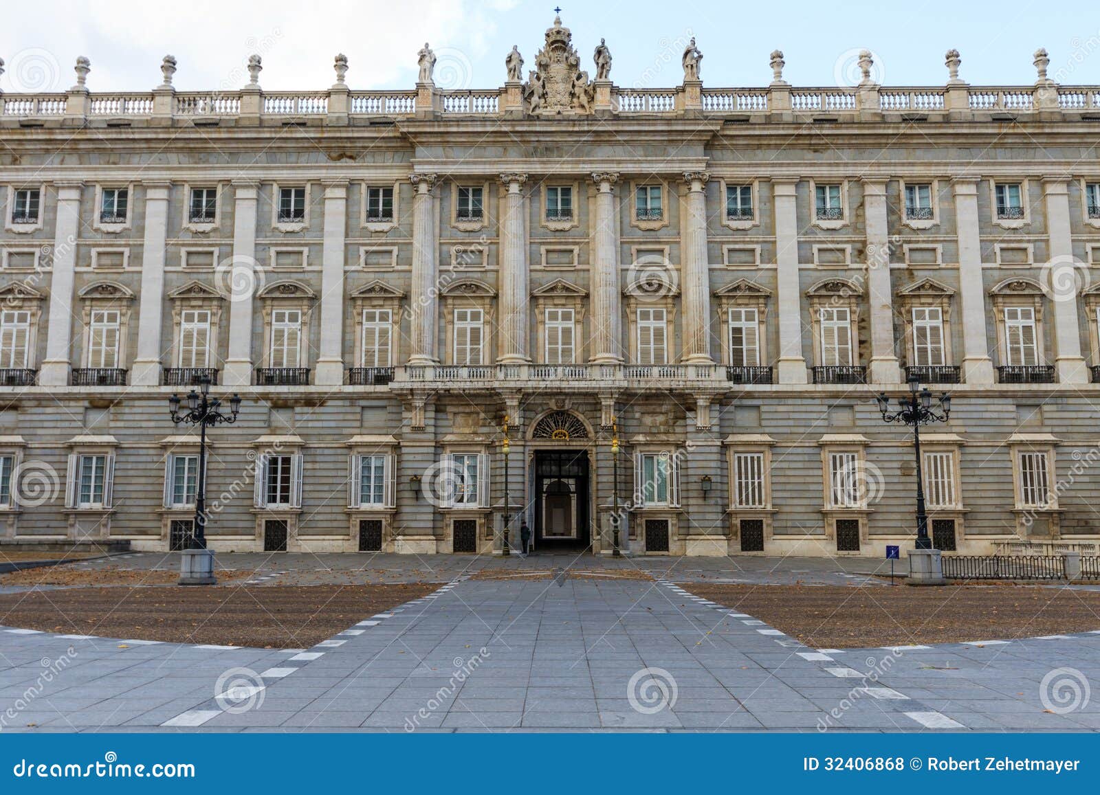 Madrid Royal Palace, Front View, Spain Stock Photo - Image of holiday ...
