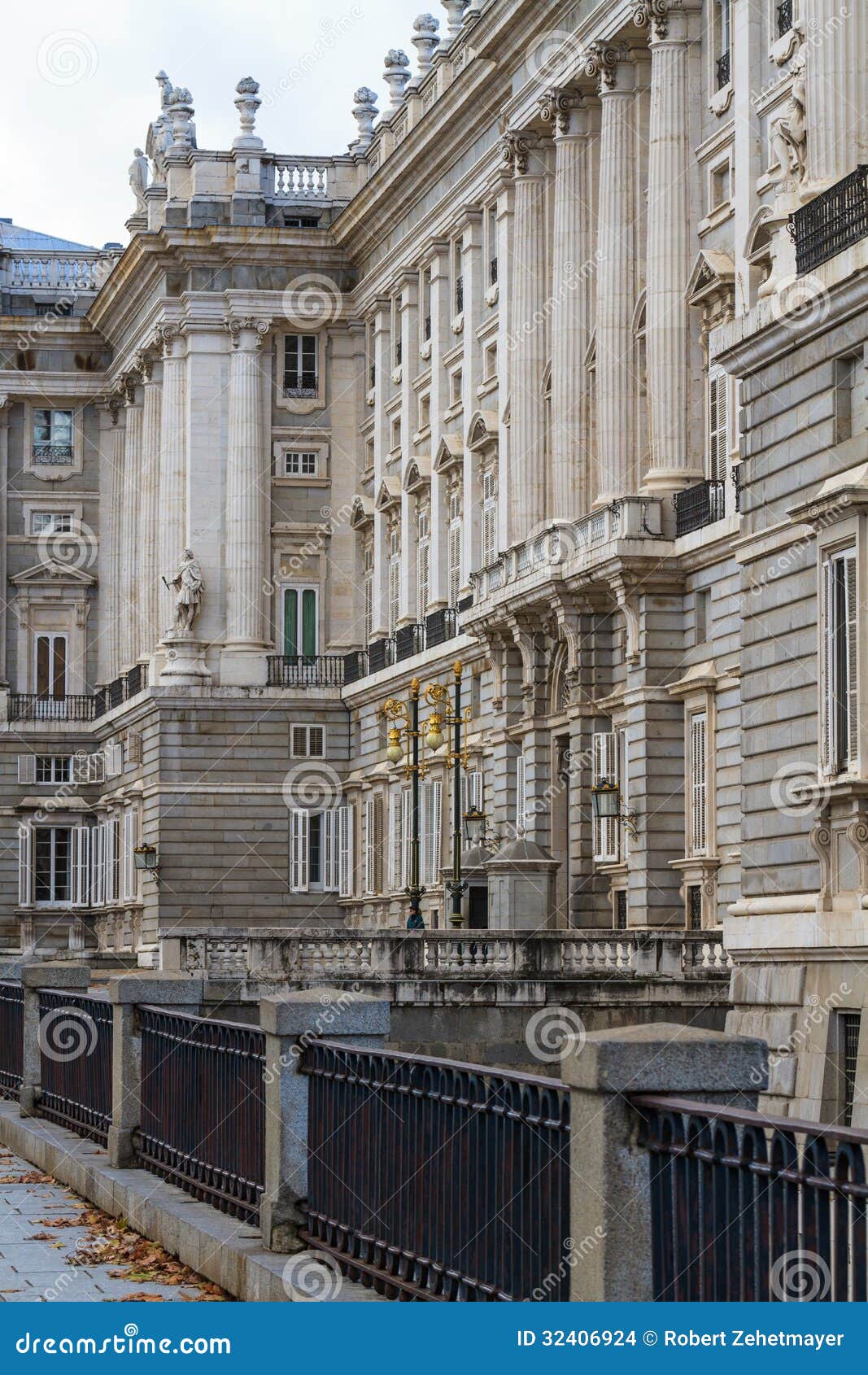 Madrid Royal Palace, Side View Stock Photo - Image of landmark, facade ...