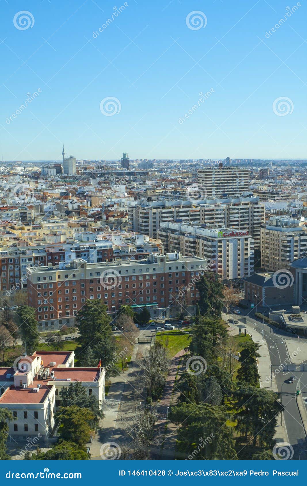 Madrid, Spain. January, 12, 2019. Madrid Skyline, Aerial View Editorial ...