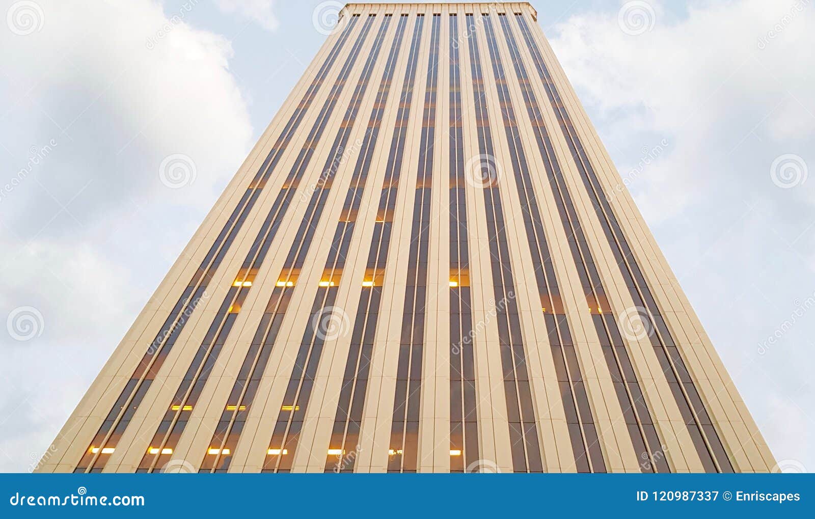 View Picasso Tower at Sunset Stock Image - Image of modern, city: 120987337