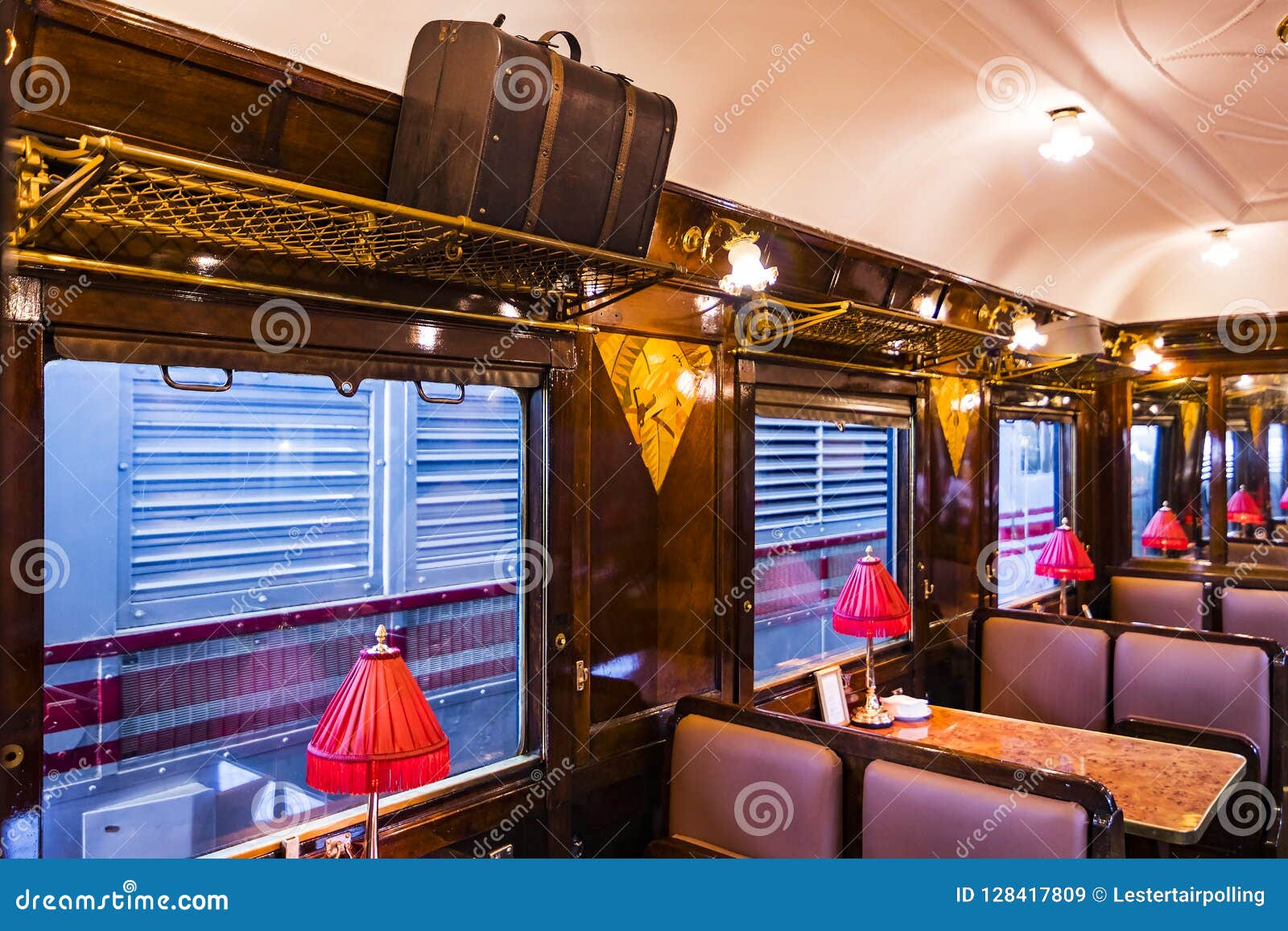 Interior Carriages of the Train Compartment in the Museum of the ...