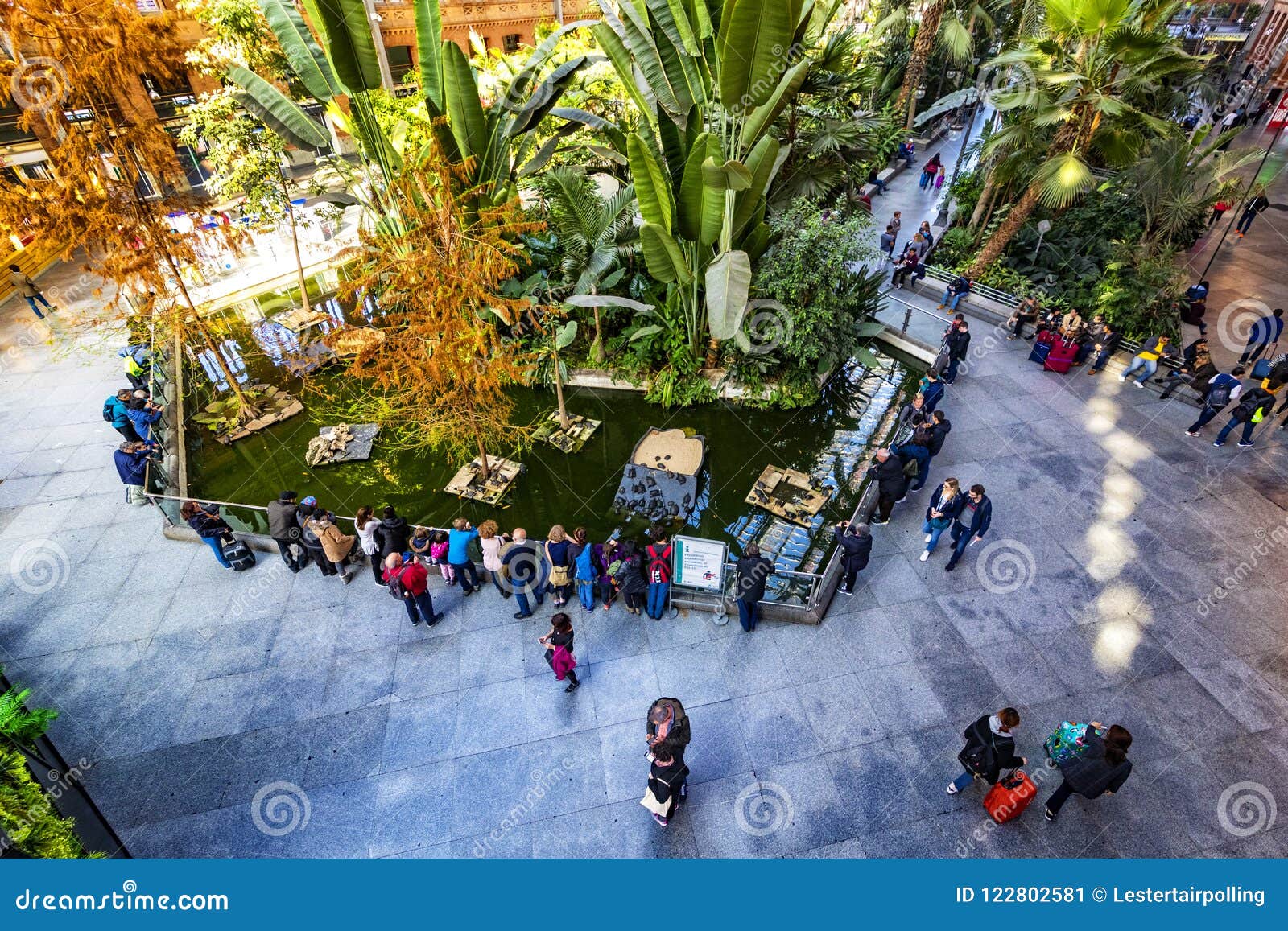 The Interior of the Passenger Station Atocha in Madrid. Editorial Photo ...
