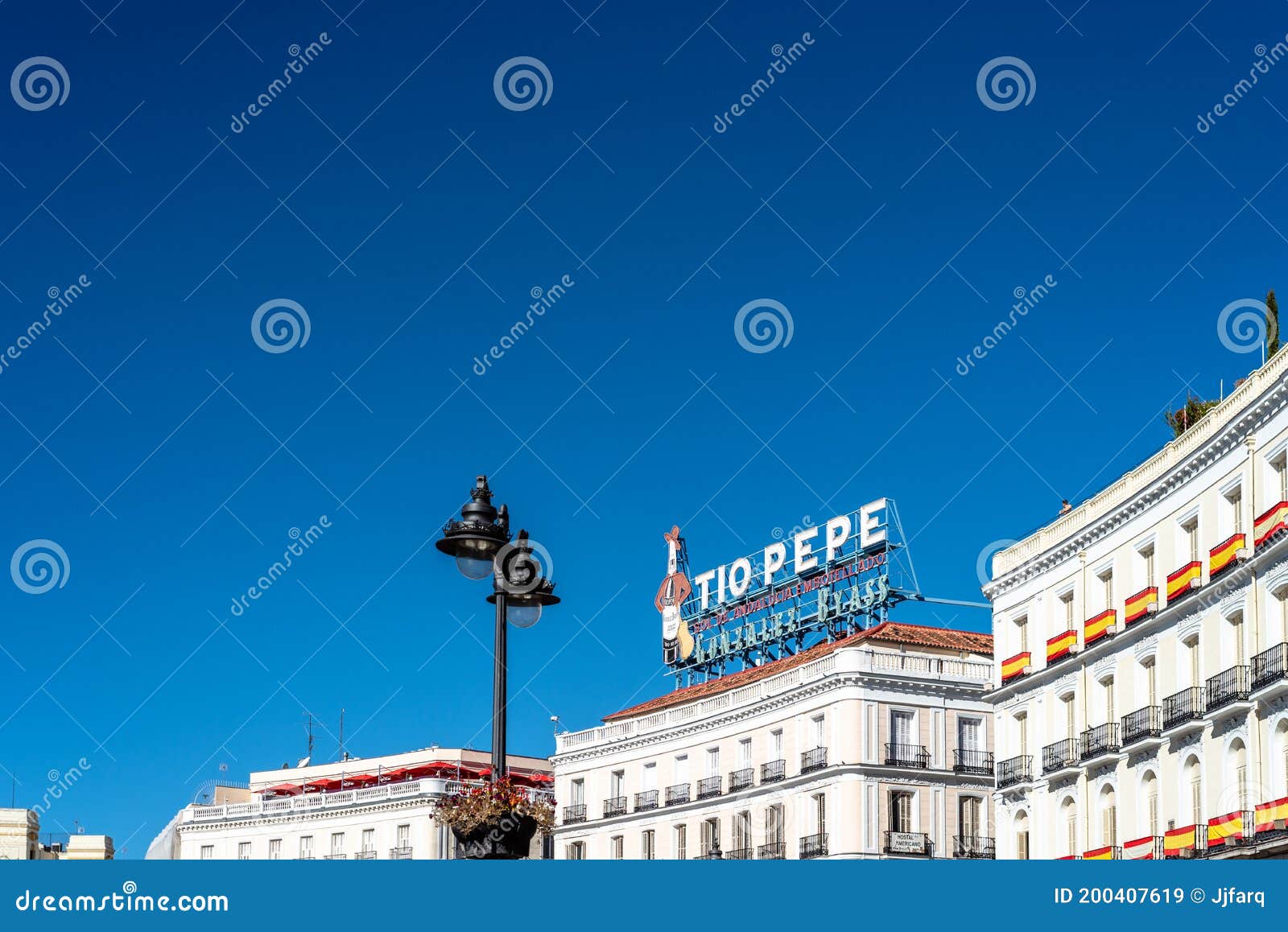 Puerta Del Sol Square in Central Madrid Editorial Stock Image - Image ...