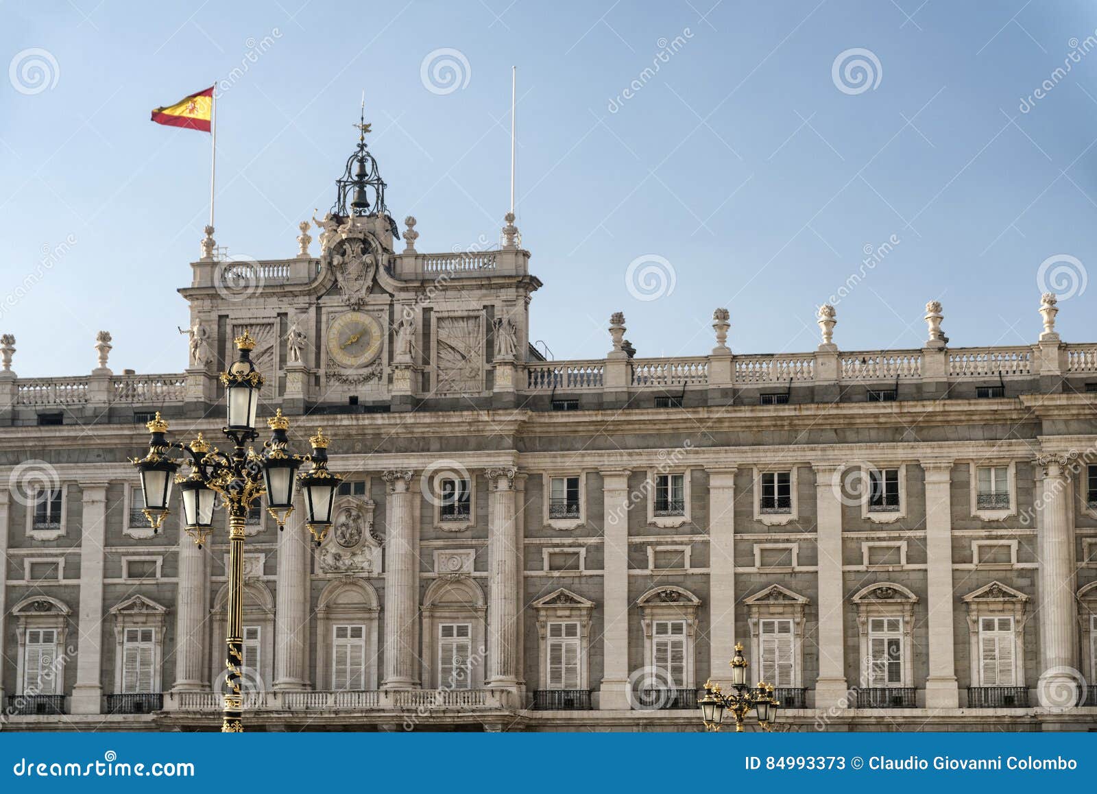 Madrid Spain: Royal Palace stock image. Image of exterior - 84993373