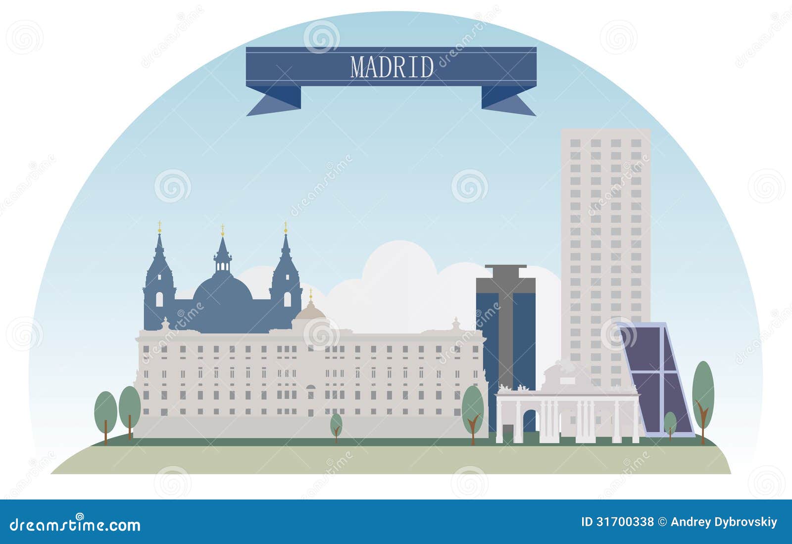 Madrid stock vector. Illustration of history, tourism - 31700338