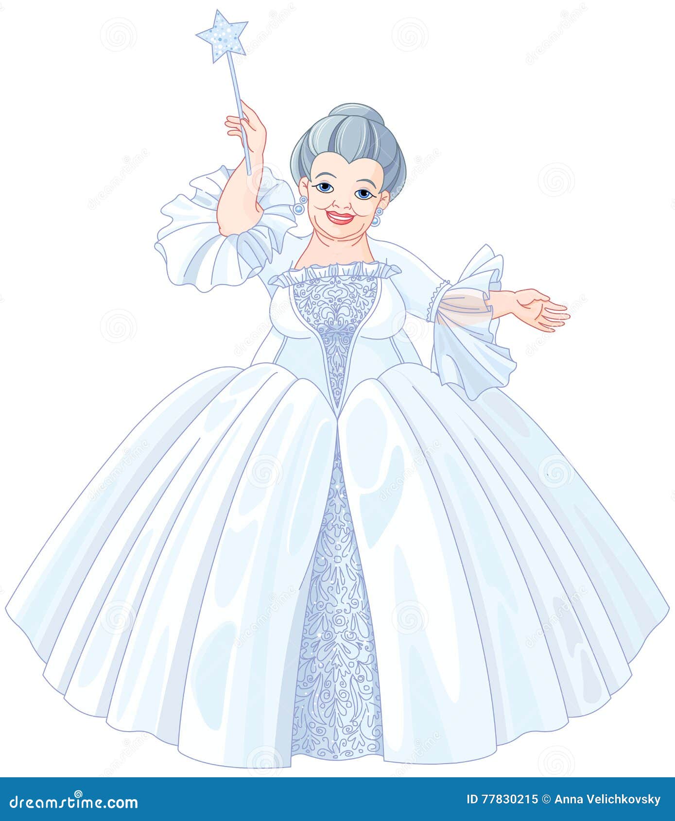 Madrina de hadas ilustración del vector. Ilustración de hembra - 77830215