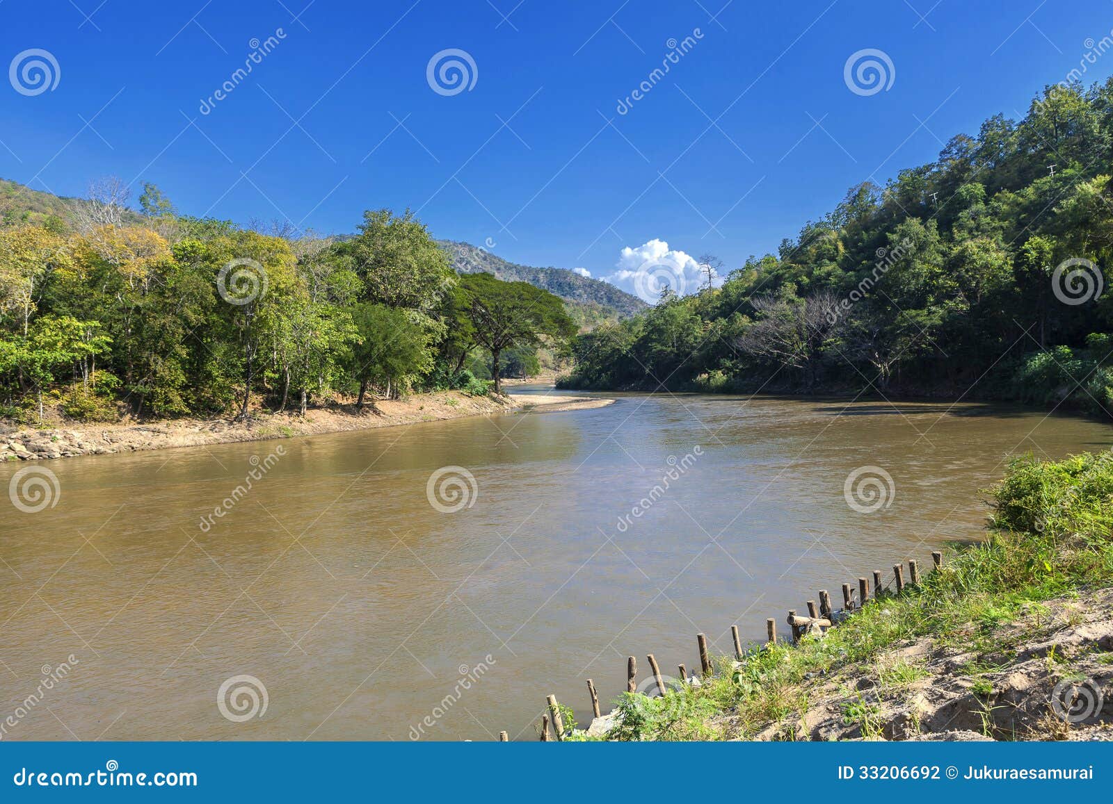 Mae Chaem river stock photo. Image of nature, bungalows - 33206692