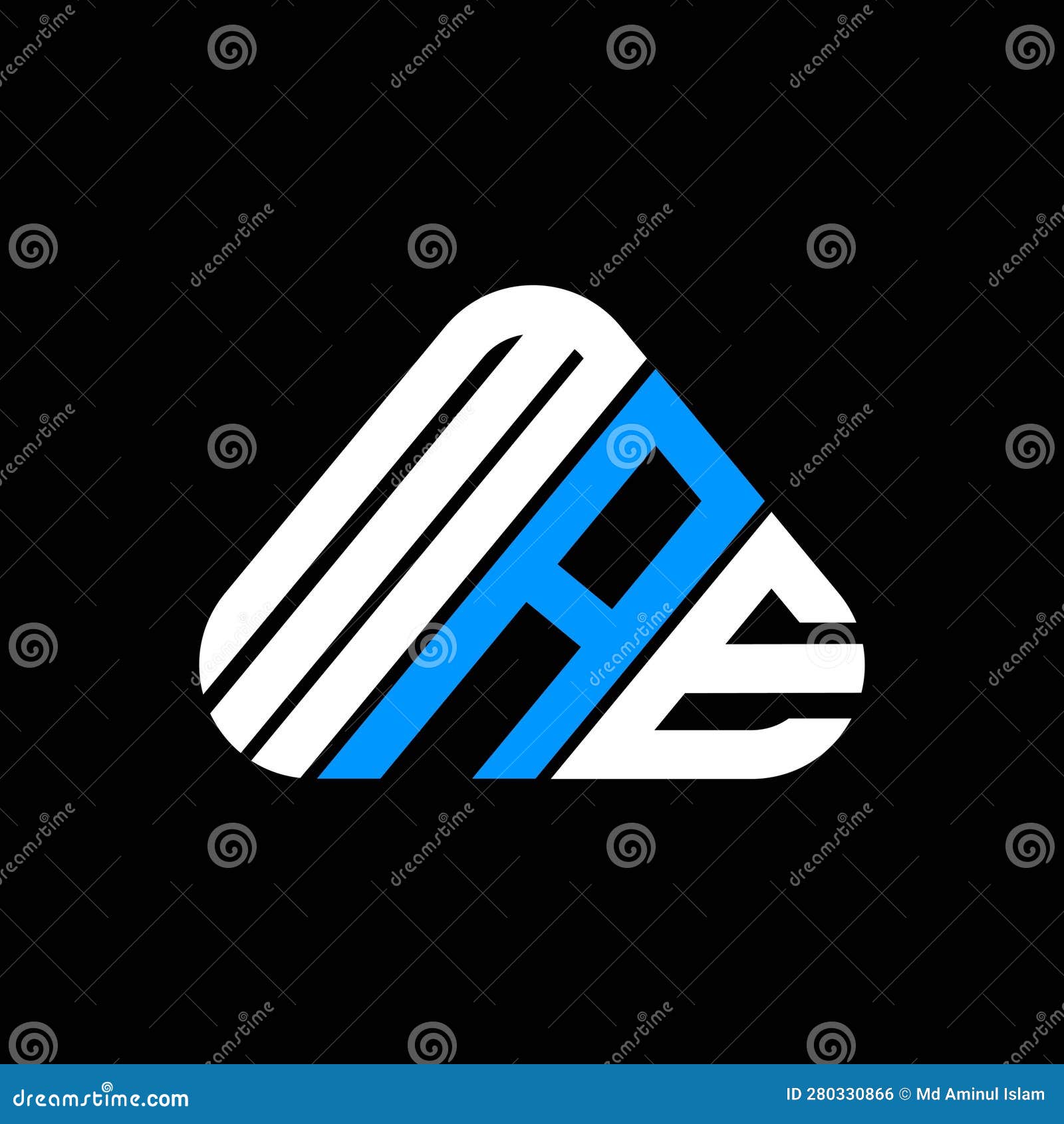MAE Letter Logo Creative Design with Vector Graphic, MAE Stock Vector ...