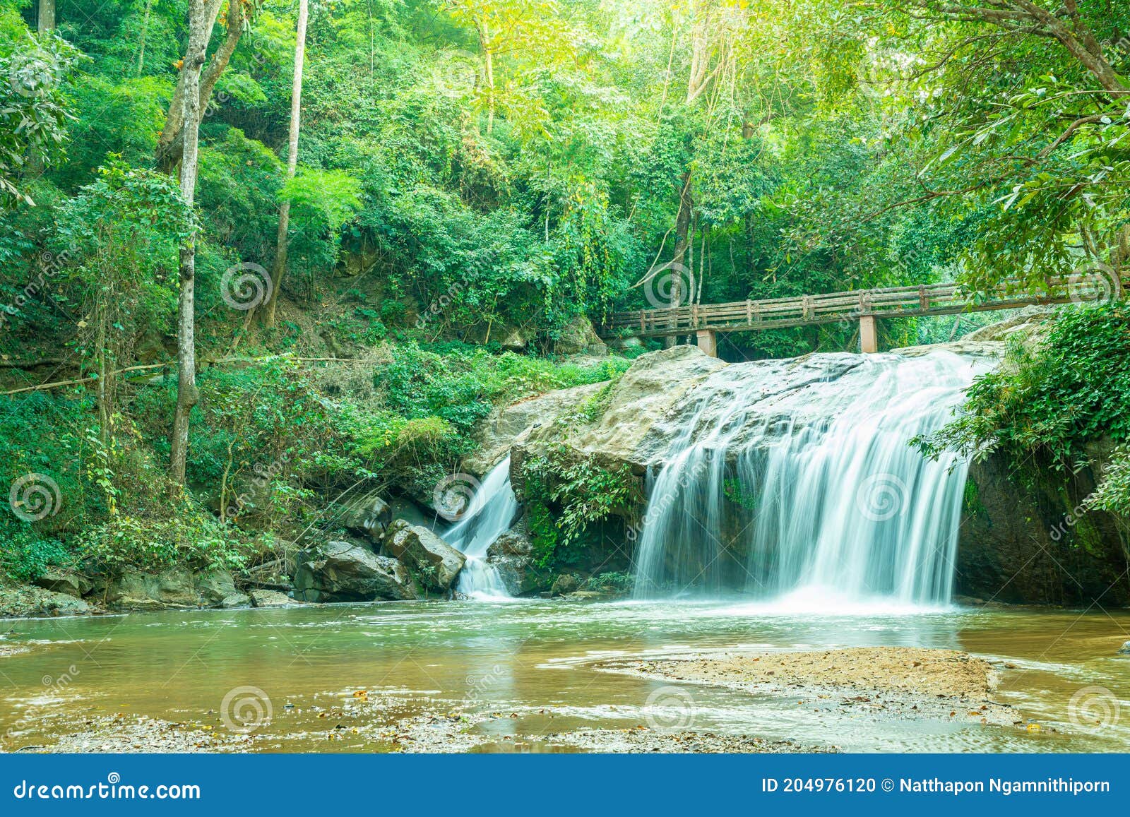 Mae Sa Waterfall in Thailand Stock Photo - Image of cool, paradise ...