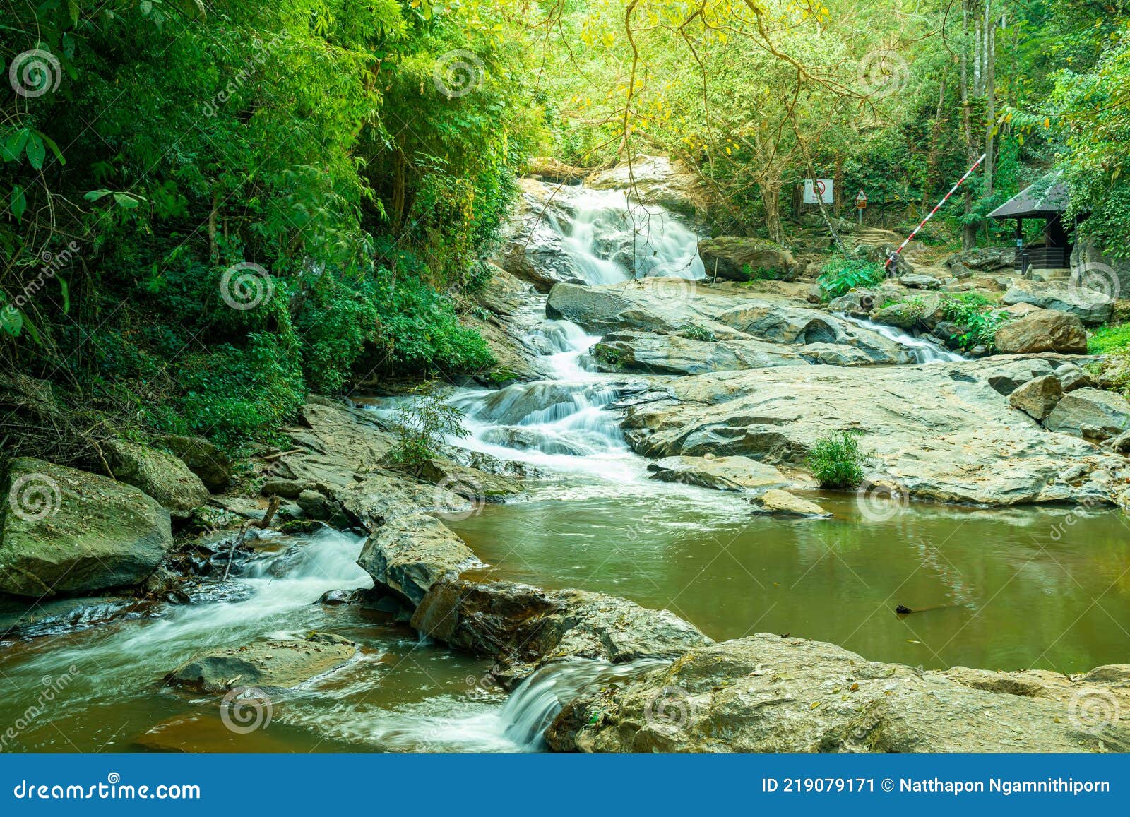 Mae Sa Waterfall in Thailand Stock Image - Image of cascade, freshness ...
