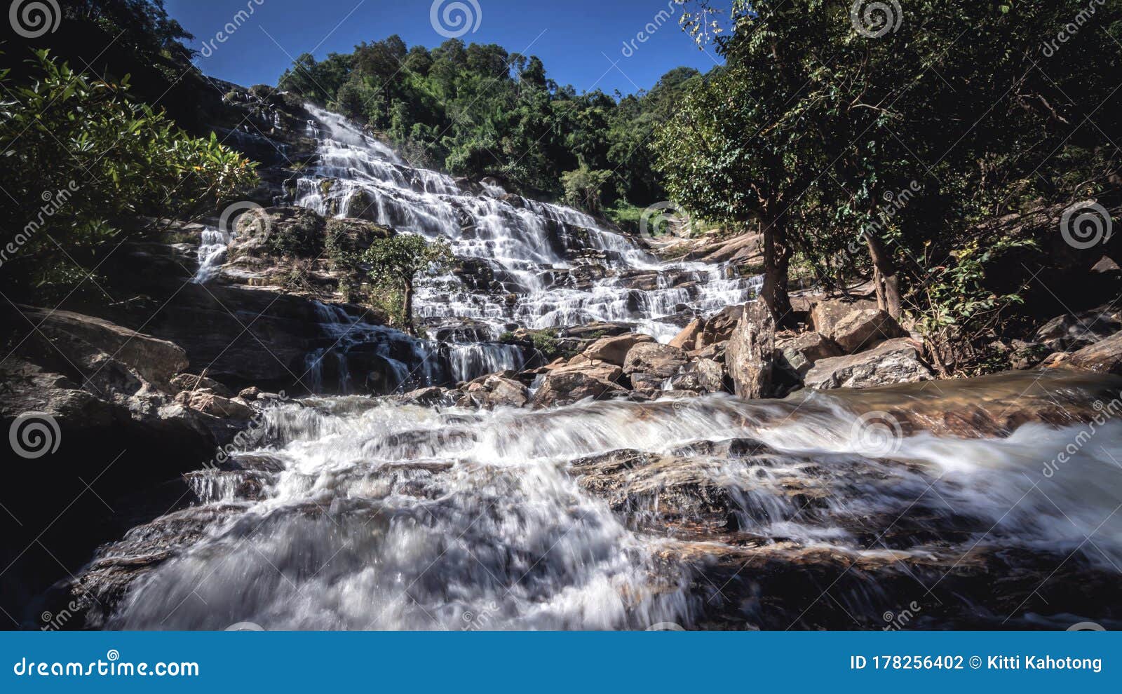 Mae Ya Waterfall in Chang Mai Thailand Stock Photo - Image of landscape ...