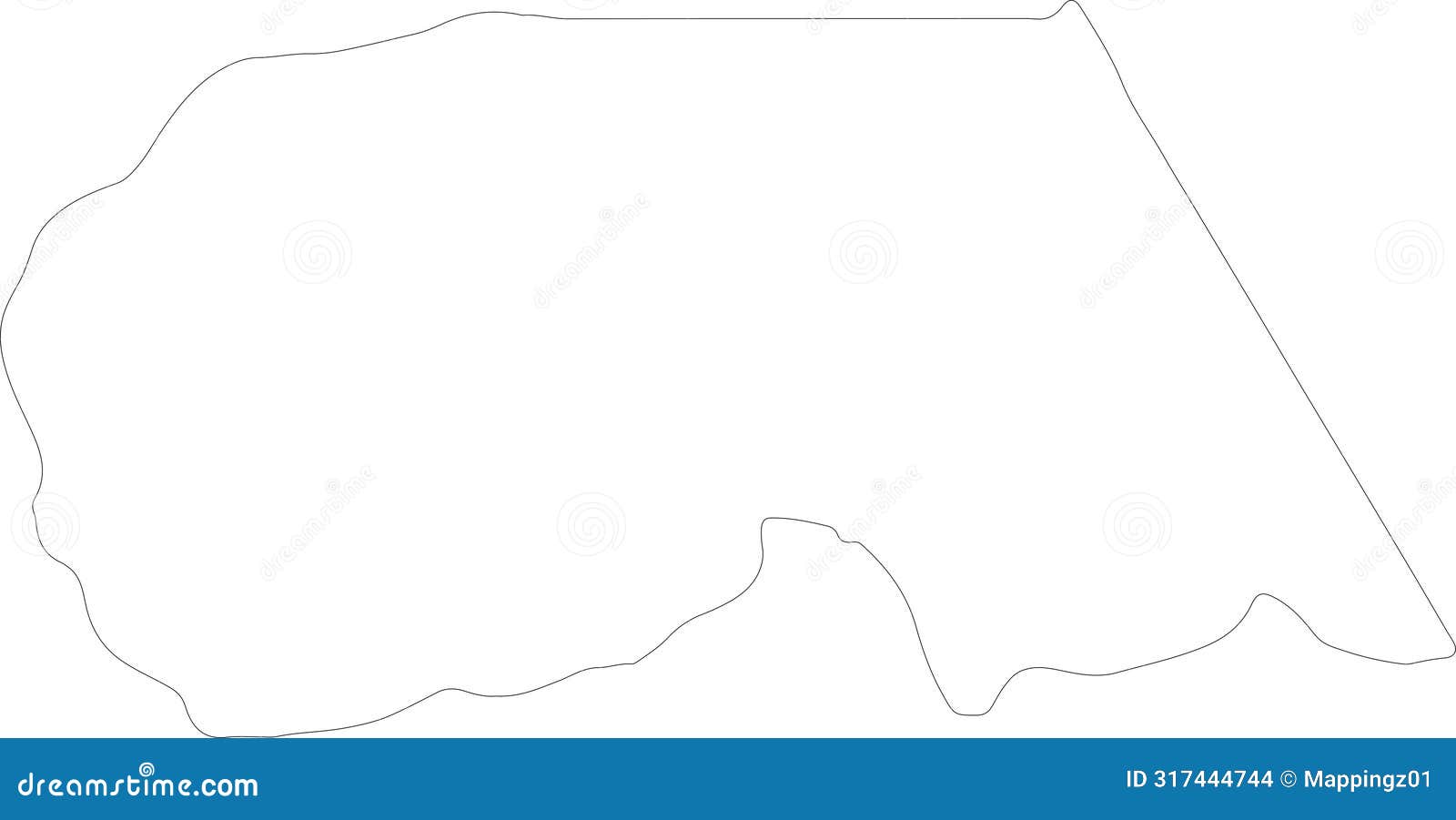 Maekel Eritrea outline map stock illustration. Illustration of travel ...