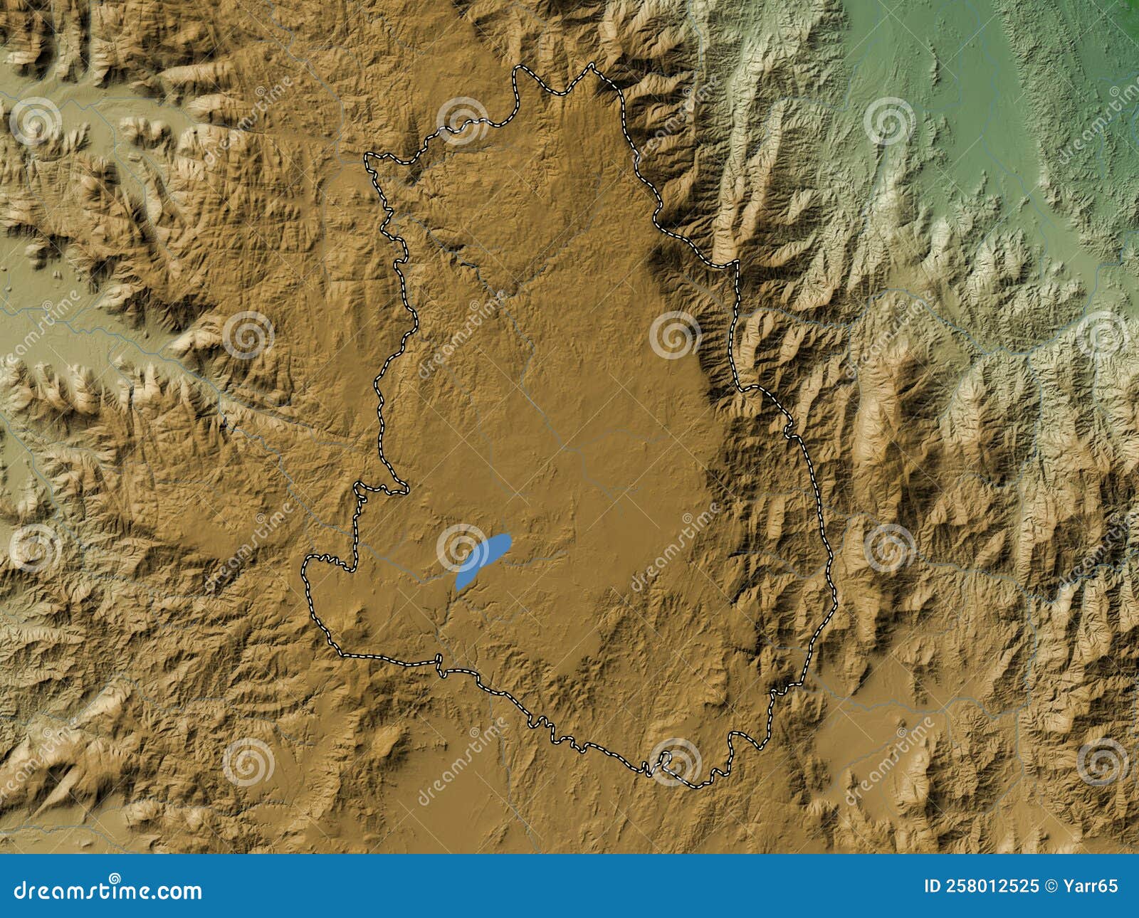 Maekel, Eritrea. Physical. No Legend Stock Illustration - Illustration ...