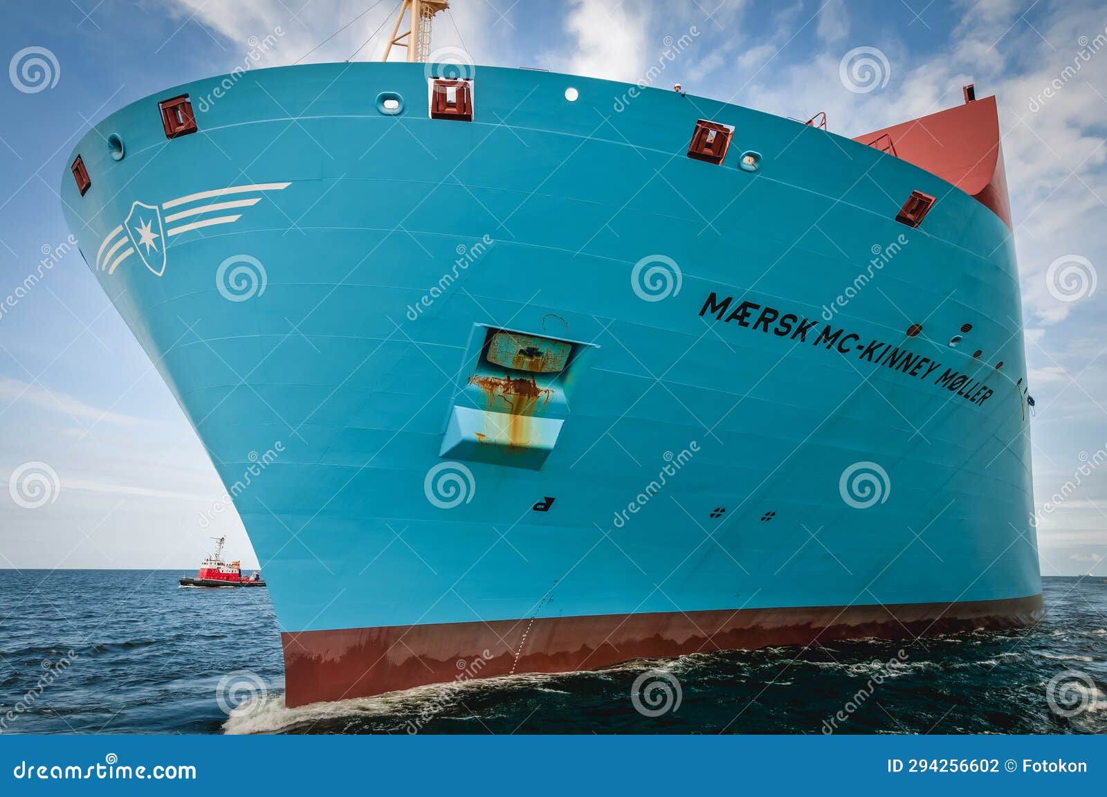 Maersk Container Ship in Poland Editorial Photography - Image of moller ...