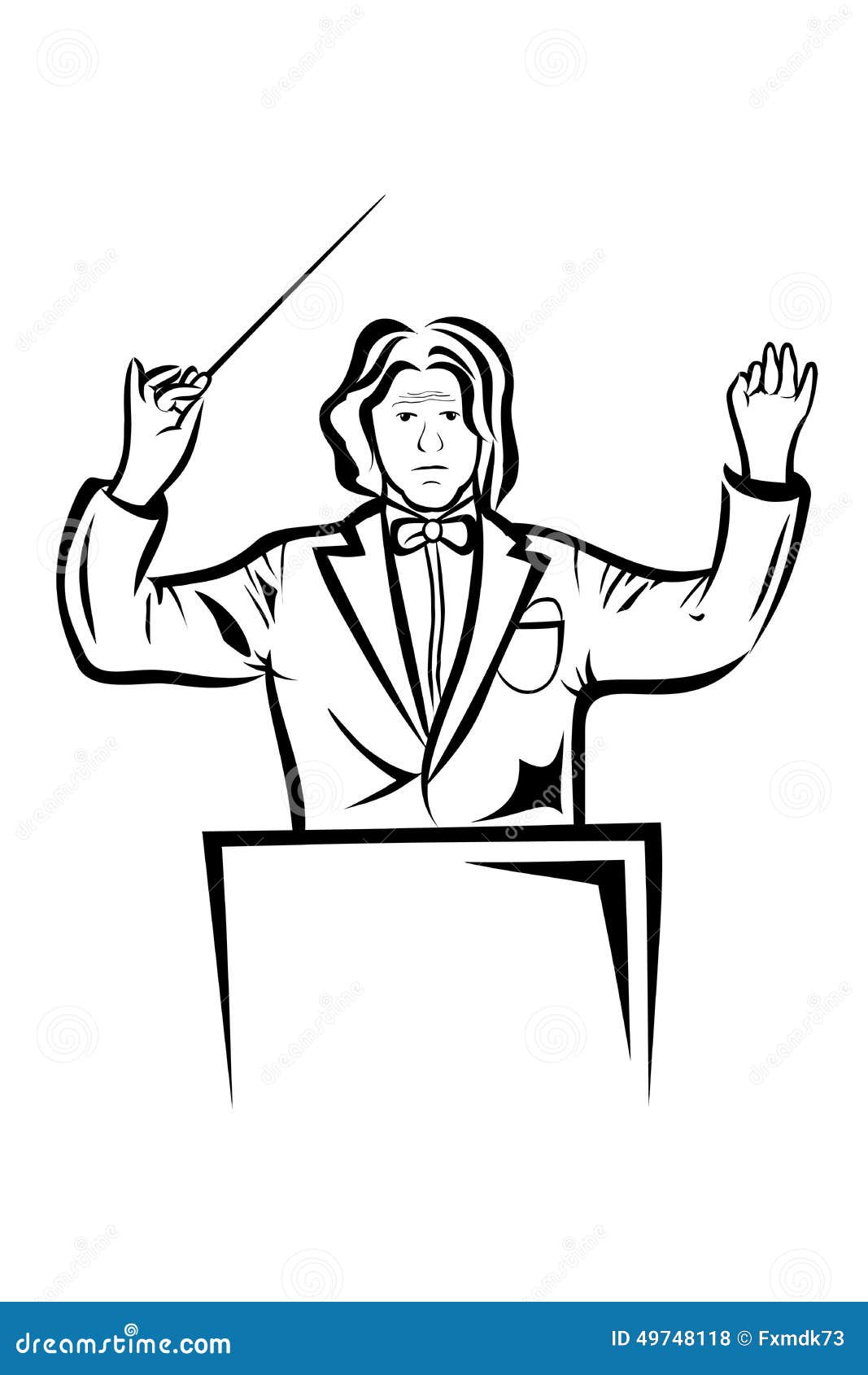 Maestro ilustração do vetor. Ilustração de macho, conceito - 49748118