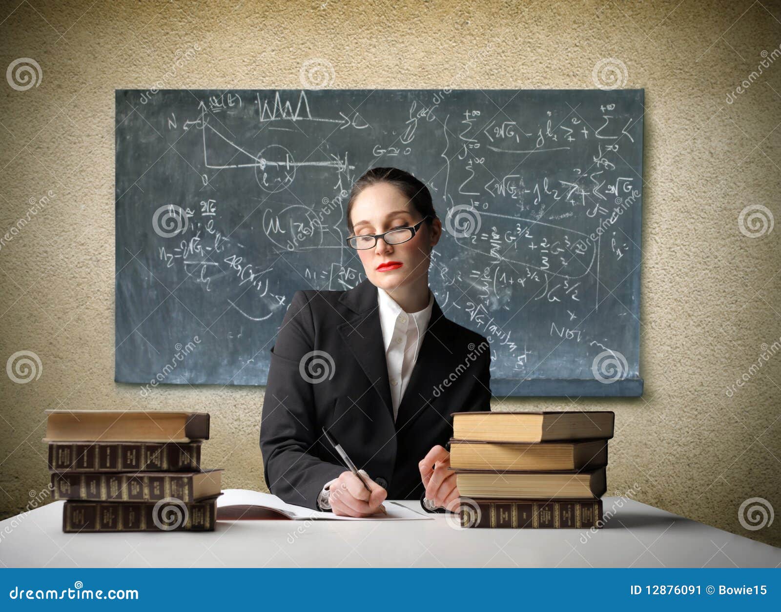 Maestro di scuola immagine stock. Immagine di rifiuto - 12876091